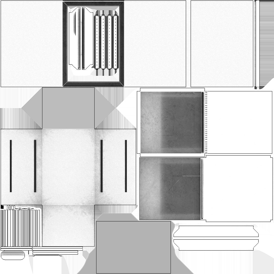 3d Fridge Refrigerator Model