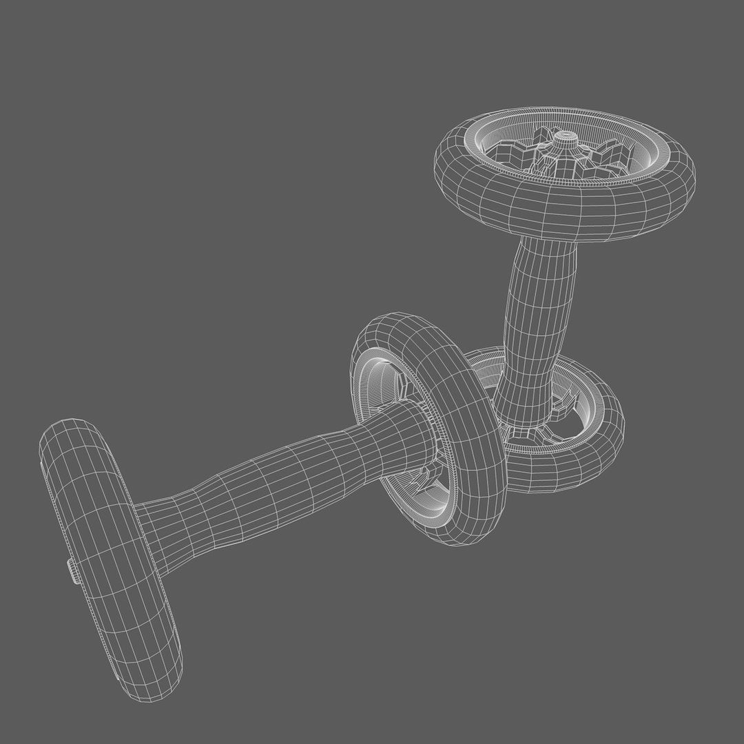 3d Model Ab Trainer Wheels