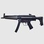 3d realistic submachine gun n
