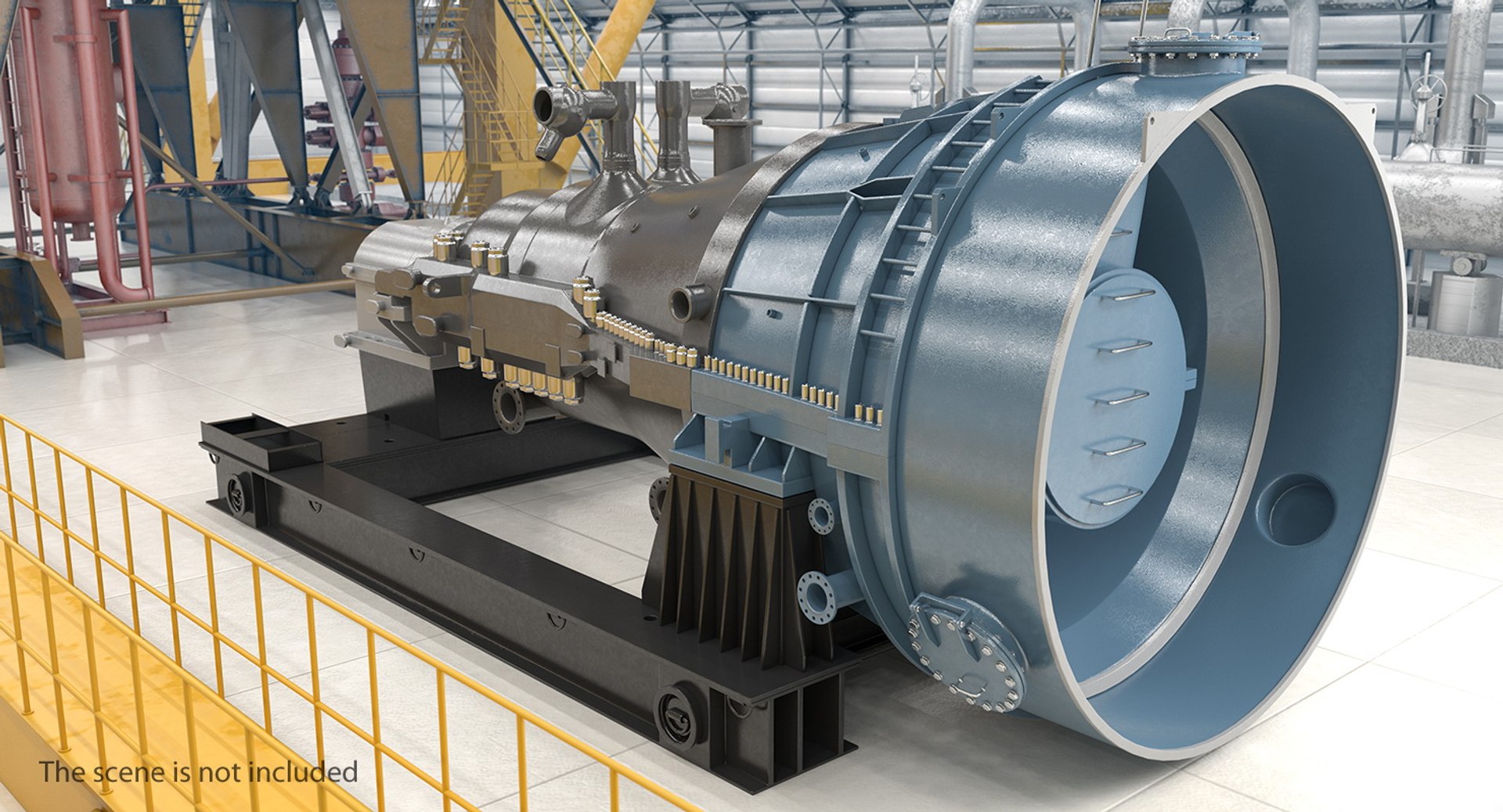 Siemens Sst-800 Steam Turbine 3D Model - TurboSquid 1400543