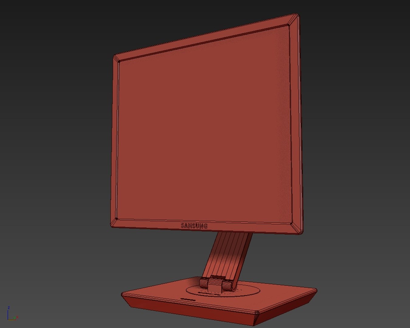 Professional Computer Monitor Samsung 3D Model - TurboSquid 1487199