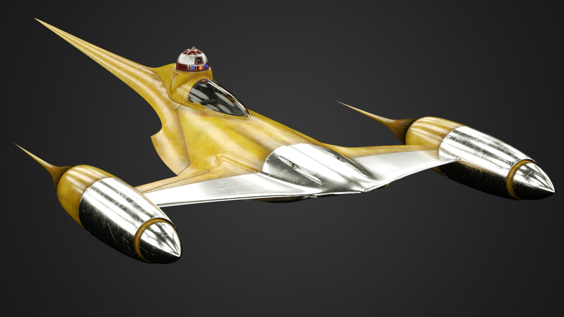 Naboo Starfighter 3D Model - TurboSquid 1653622