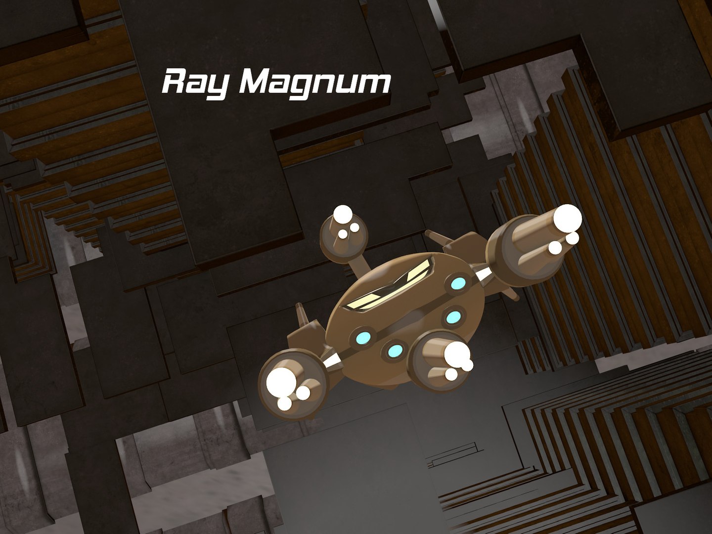 3D Atompunk Raygun Battle Pod Model - TurboSquid 1334247