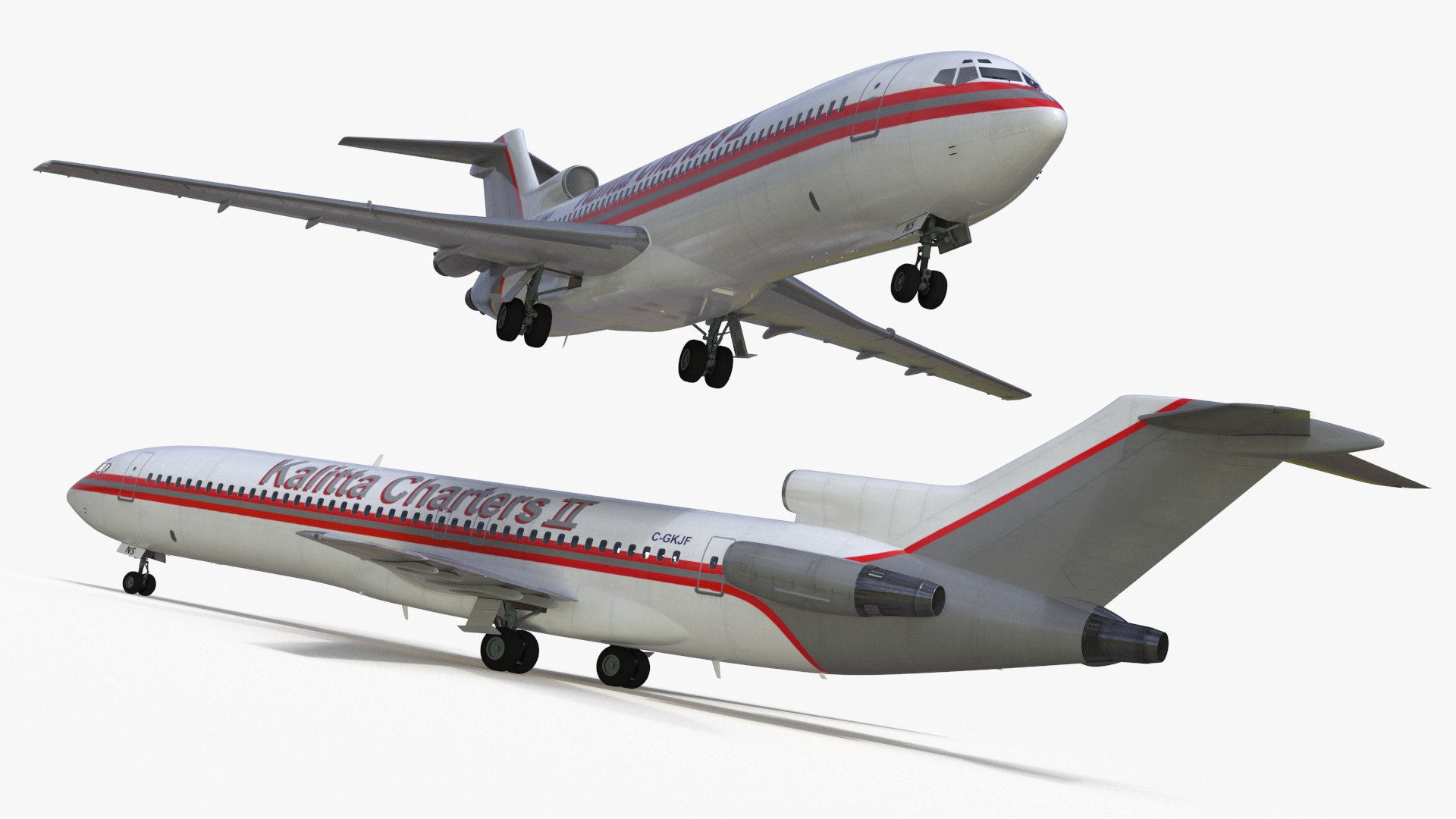 3D Boeing 727 Kalitta Charters II Model - TurboSquid 2378799