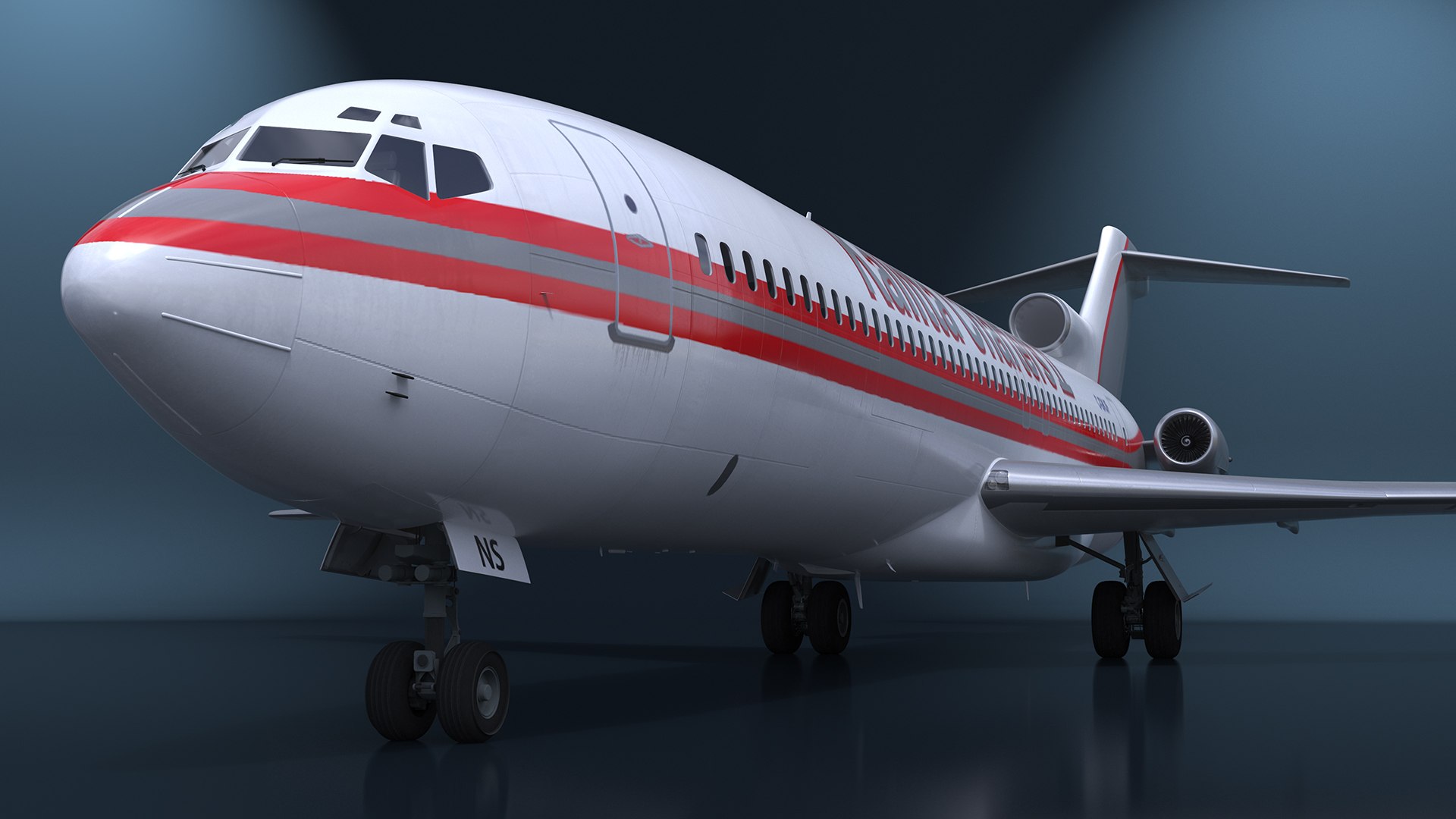 3D Boeing 727 Kalitta Charters II Model - TurboSquid 2378799