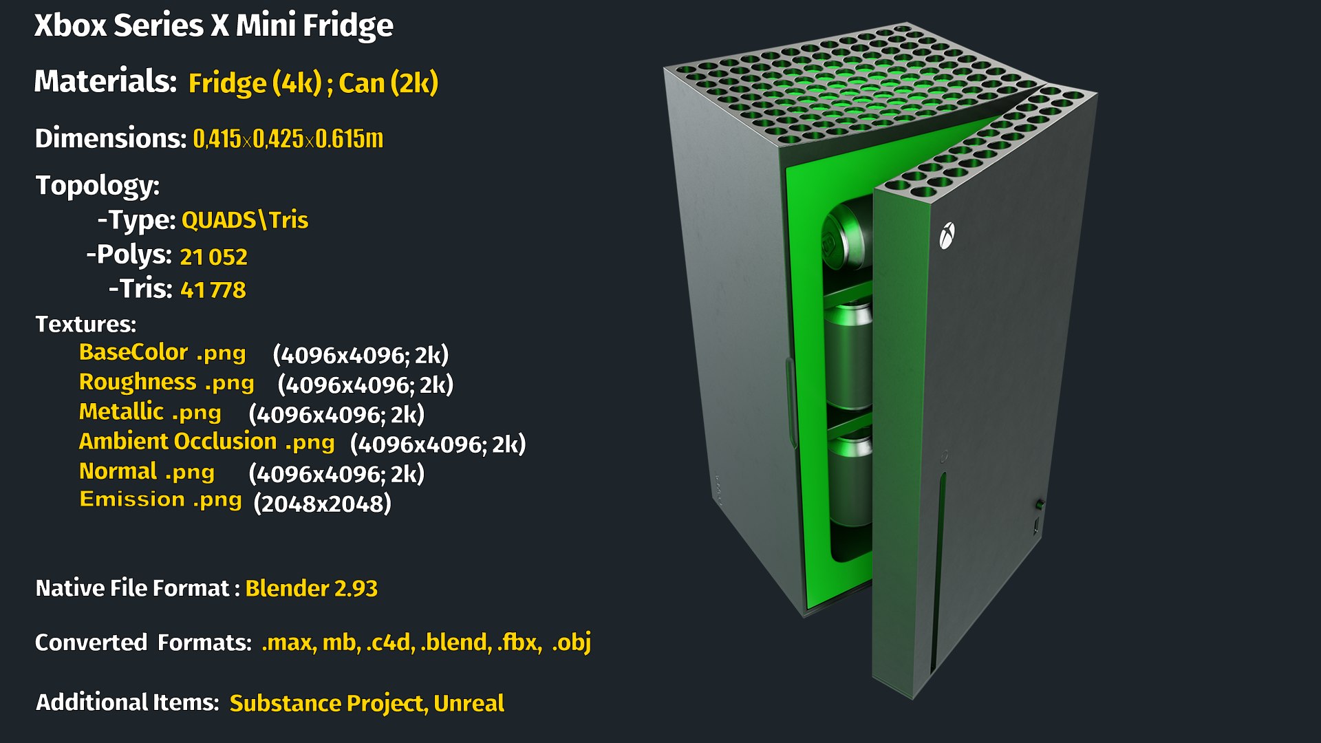 Xbox Series X Mini Fridge 3D model - TurboSquid 1805256