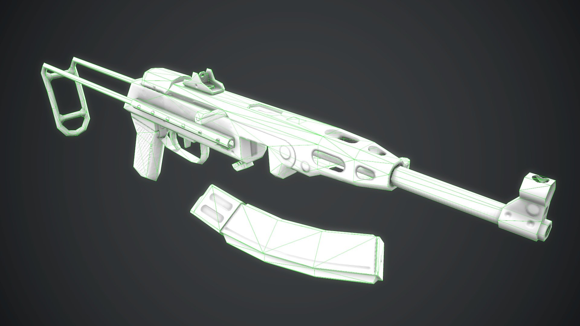 3D Model Vietnam Rifle K-50m - TurboSquid 1608179