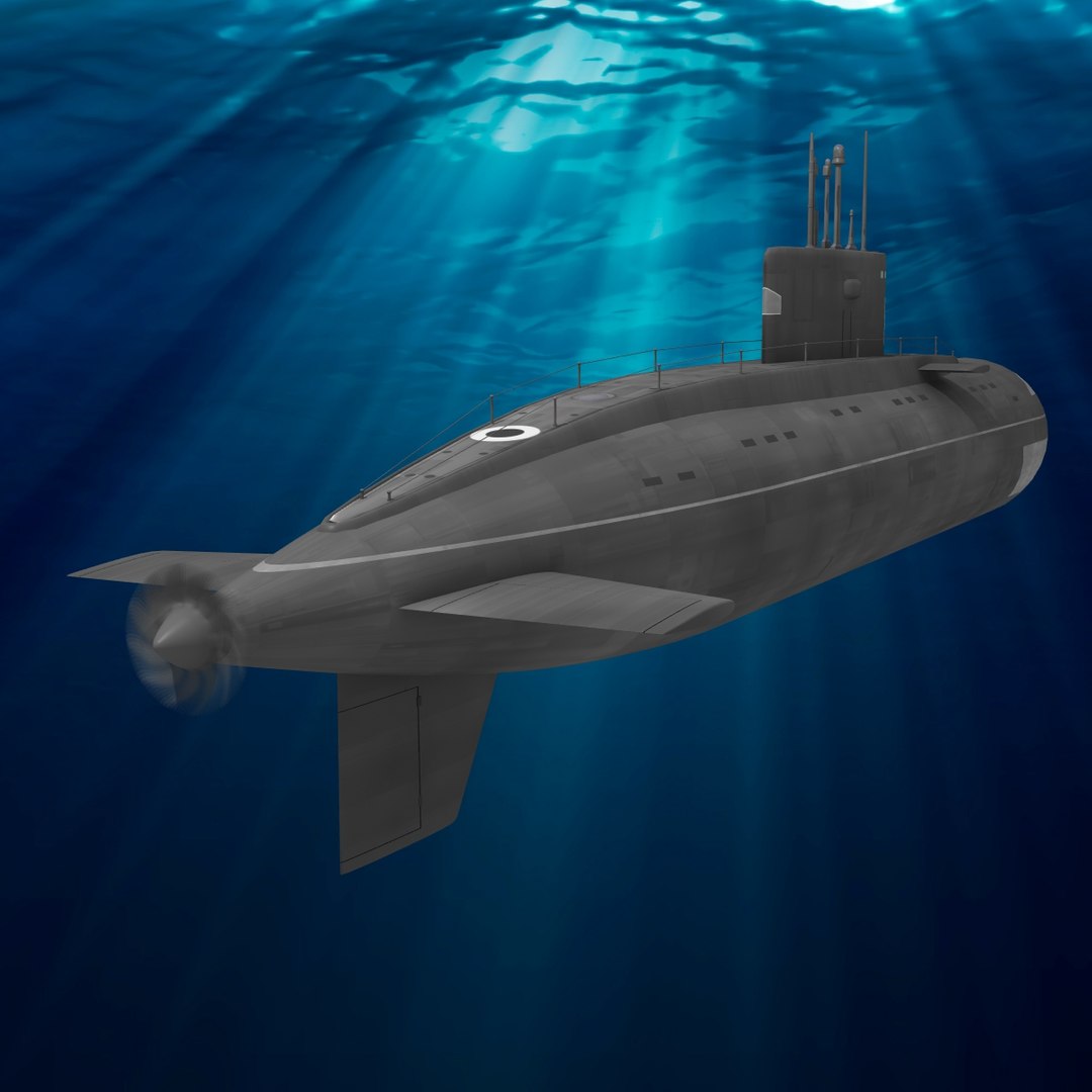 Russian Kilo Class Submarine 3d Model