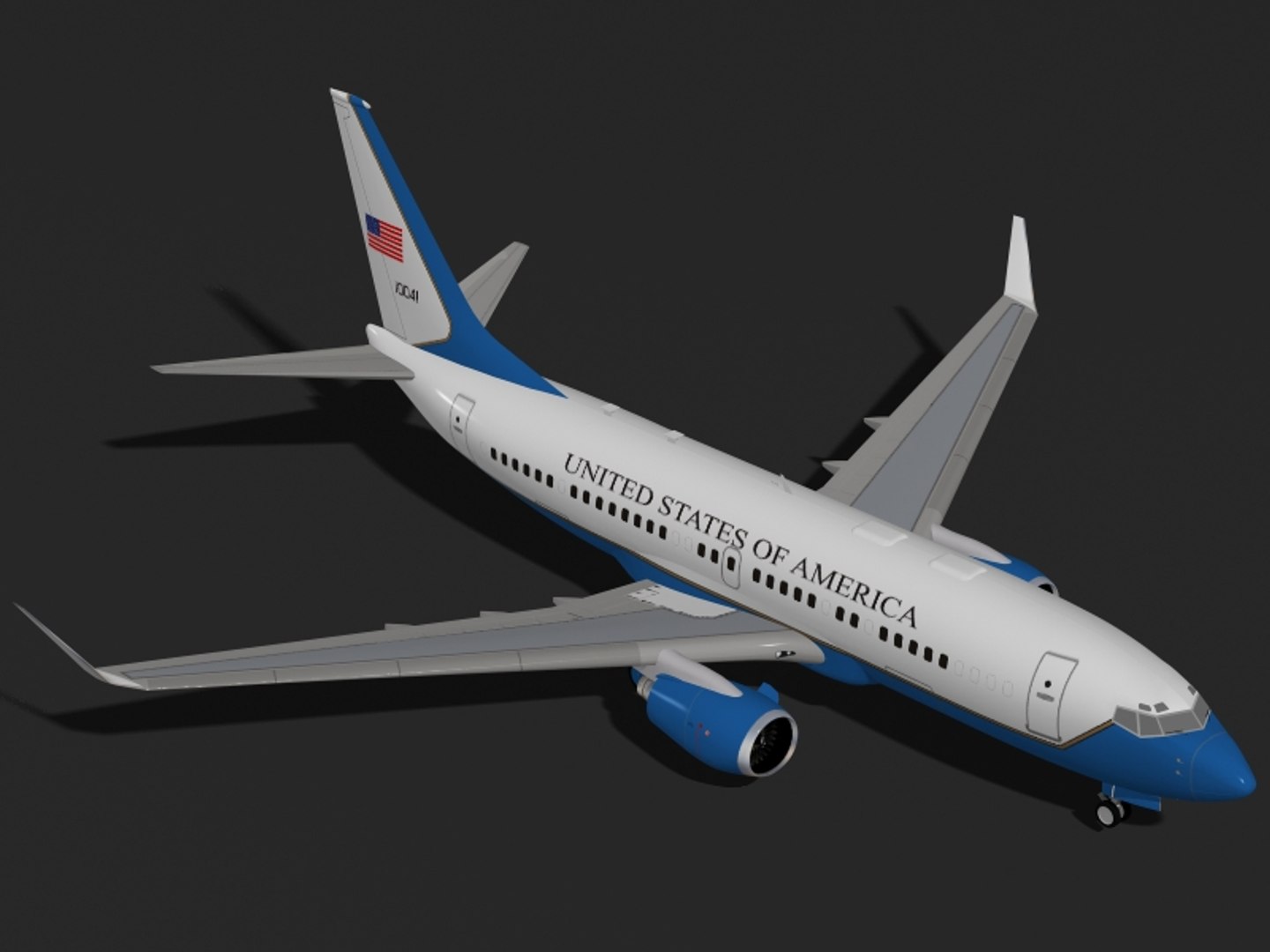 B 737-700 C-40b Aircraft C4d