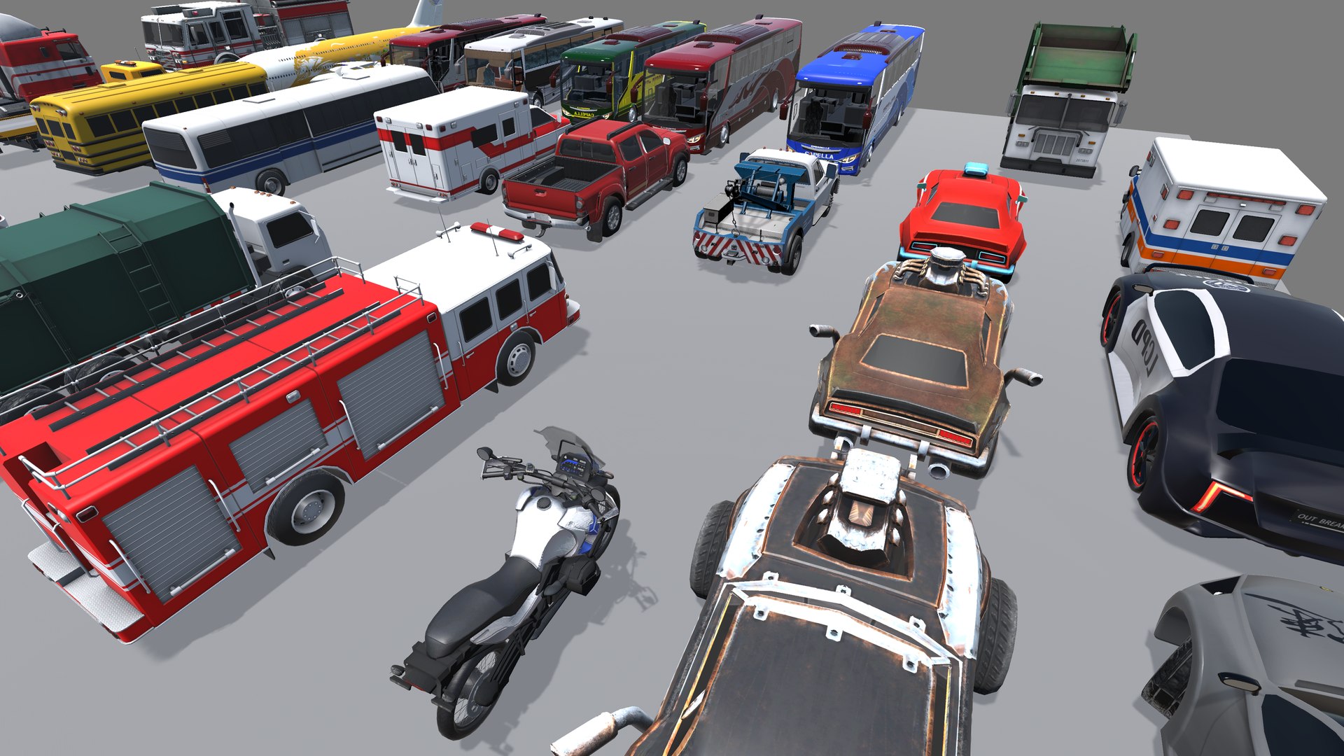 Vehicle Full Pack FBX With PBR Textures 3D - TurboSquid 2368454