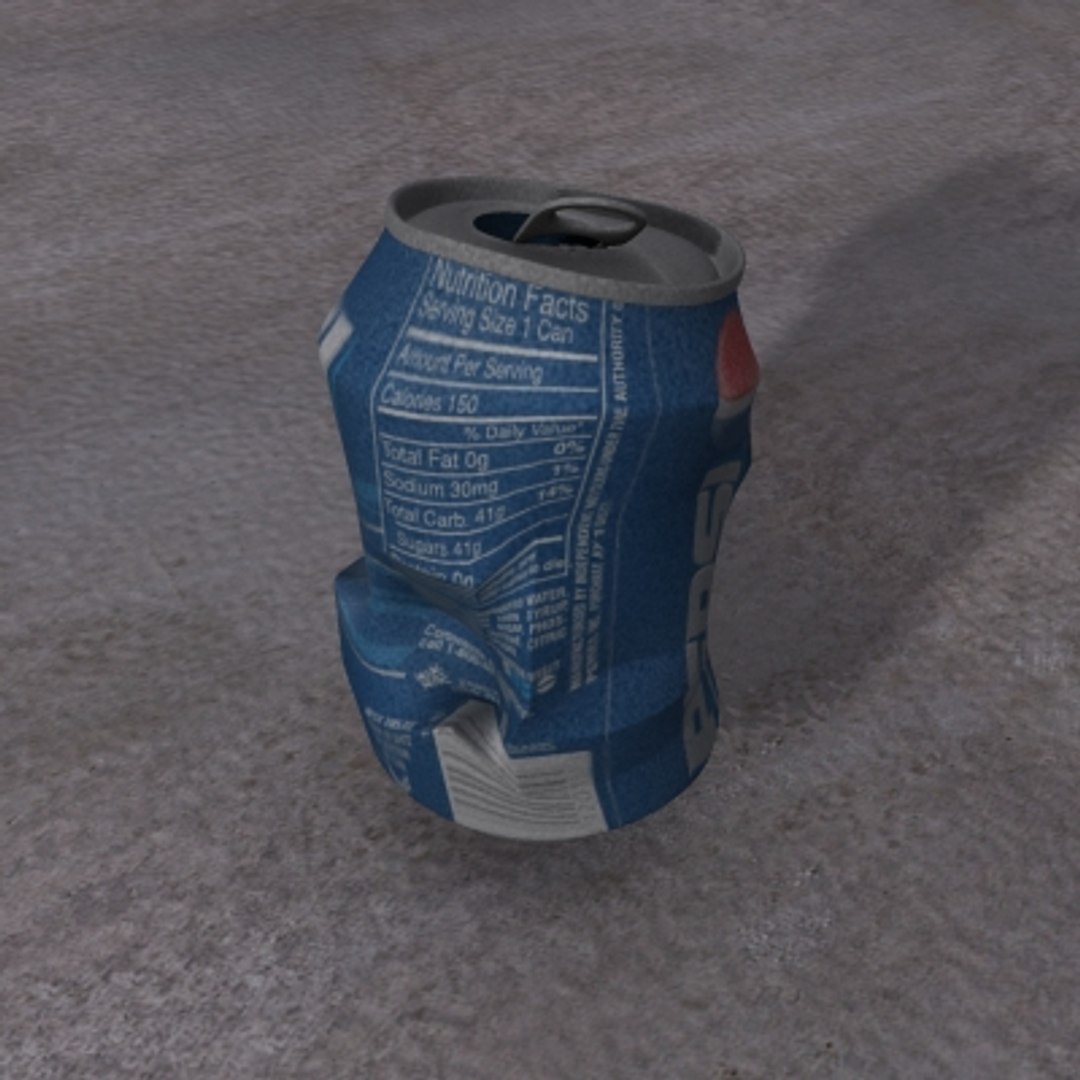 Pepsi Damaged Glass 3d Max