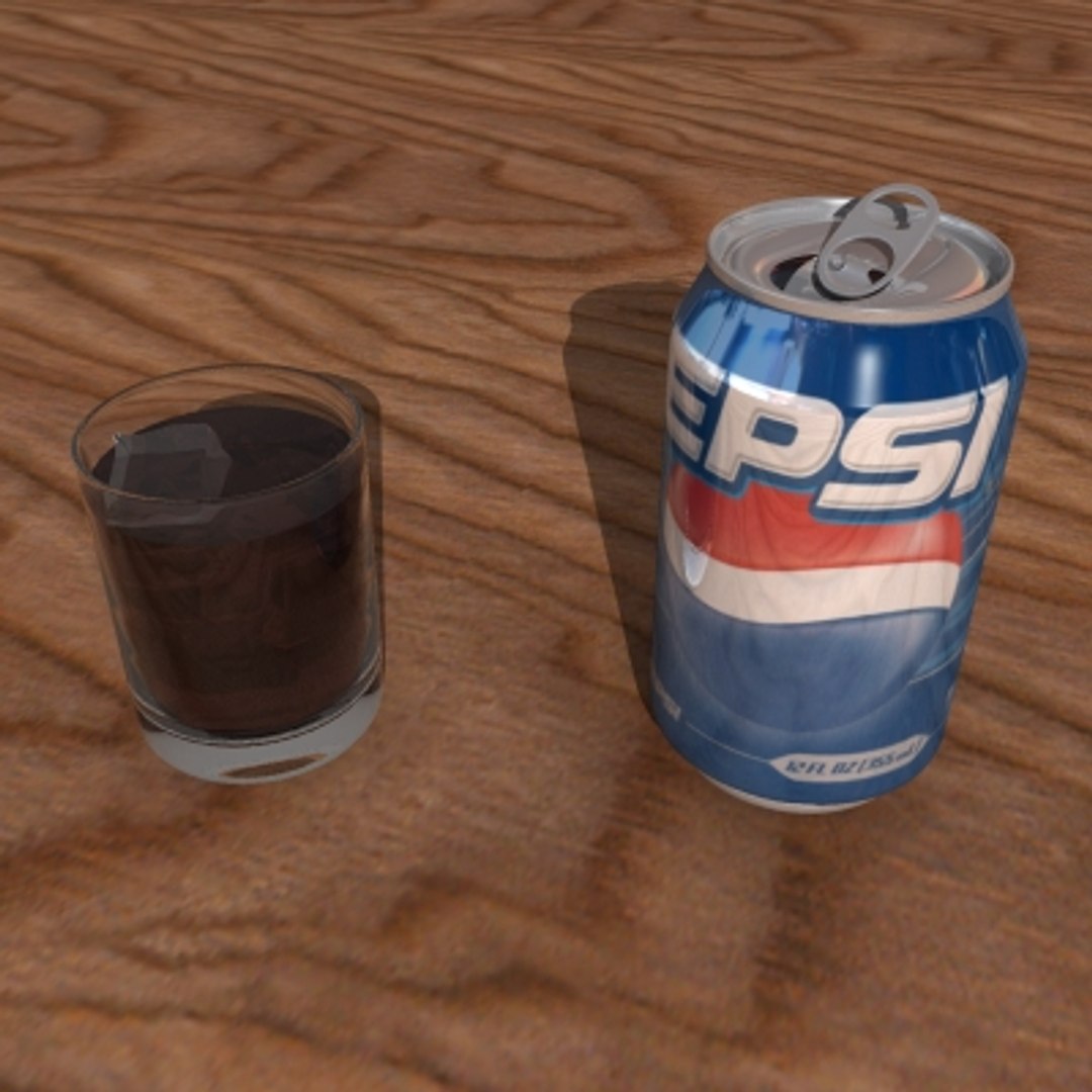 Pepsi Damaged Glass 3d Max
