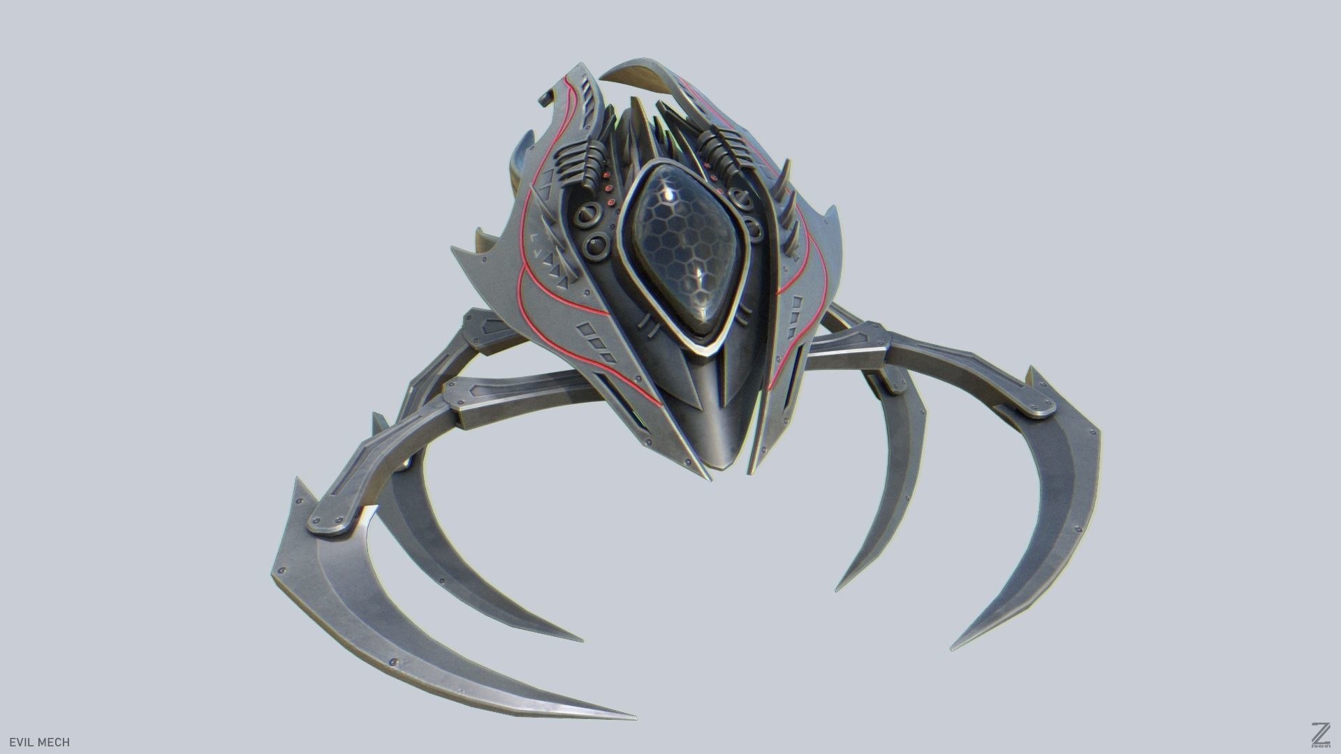 Evil Mech Model - TurboSquid 2156868