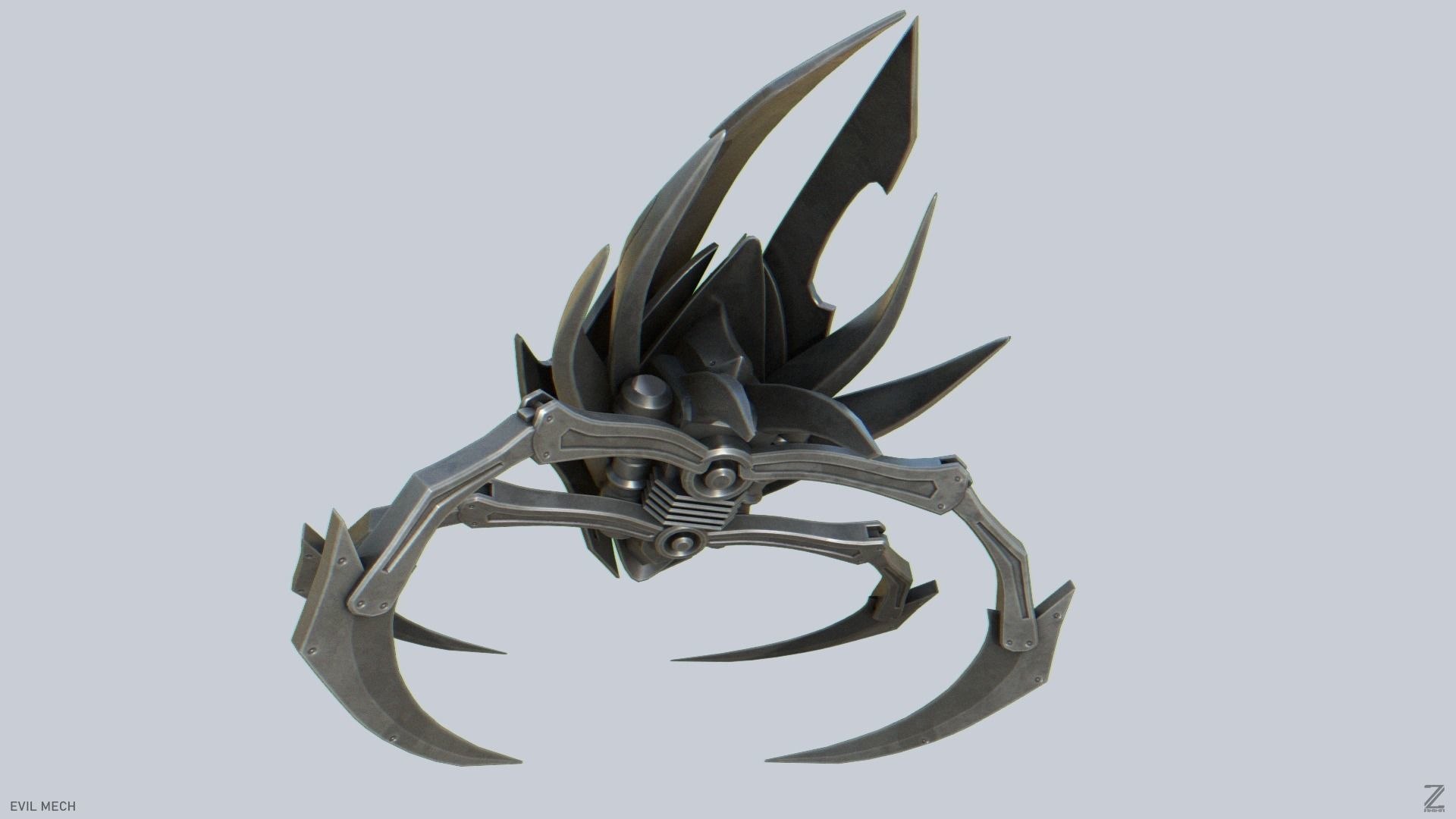 Evil Mech Model - TurboSquid 2156868