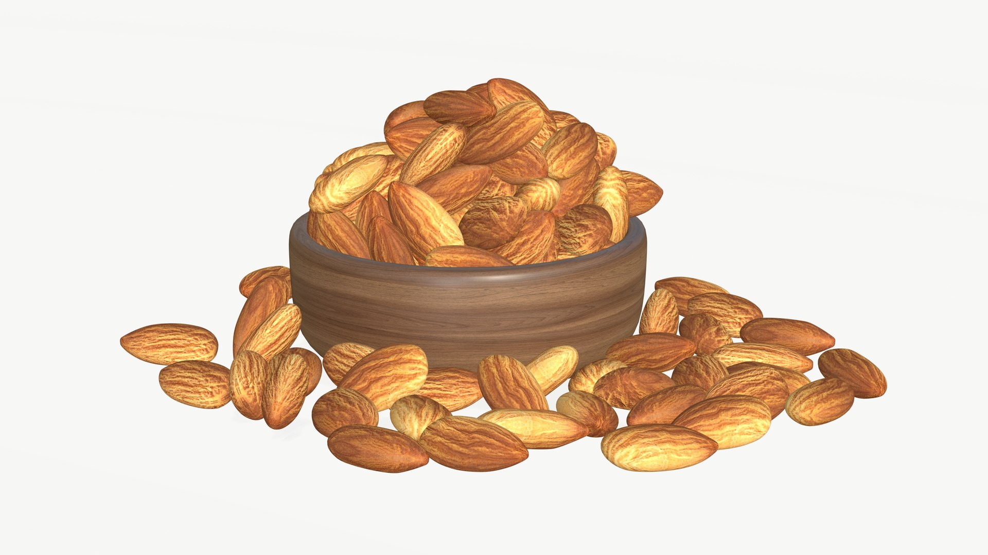 Almond Realistic 3D Model - TurboSquid 2007423