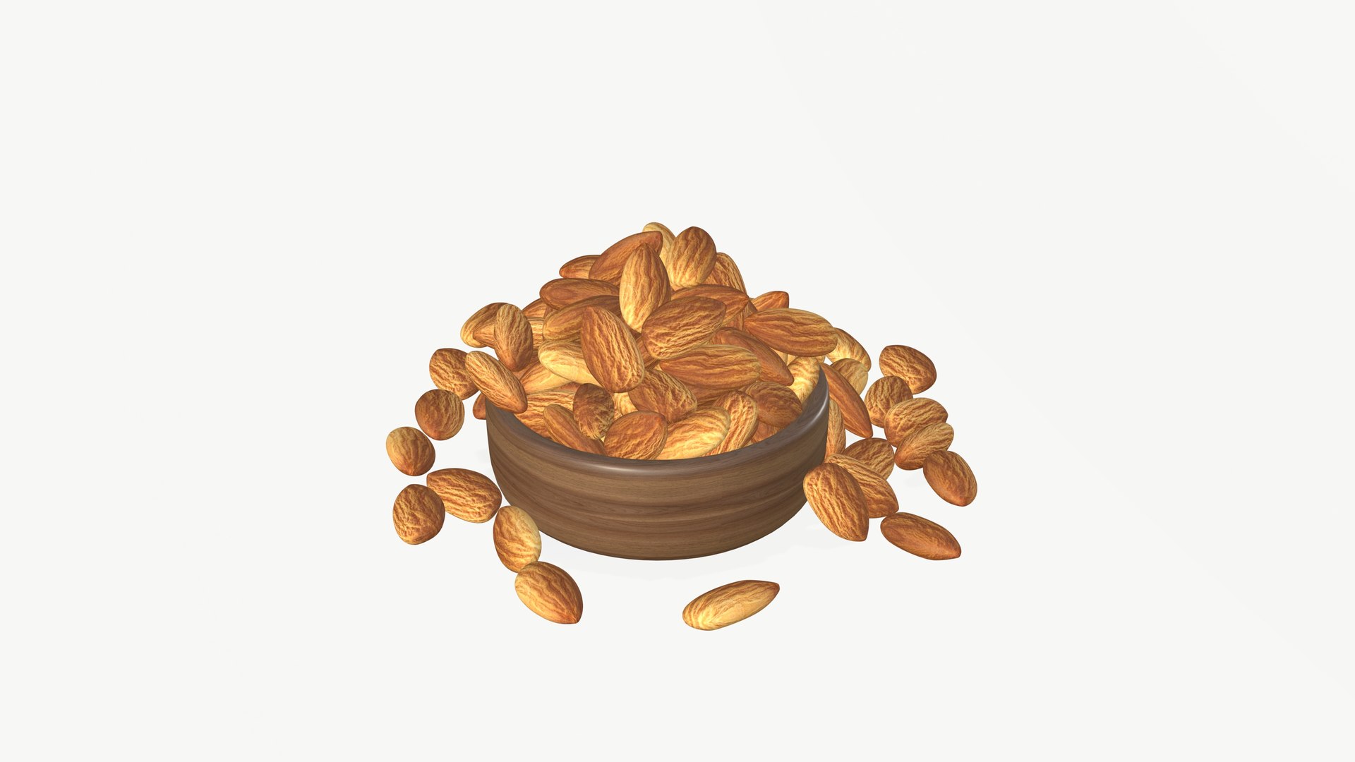Almond Realistic 3D Model - TurboSquid 2007423