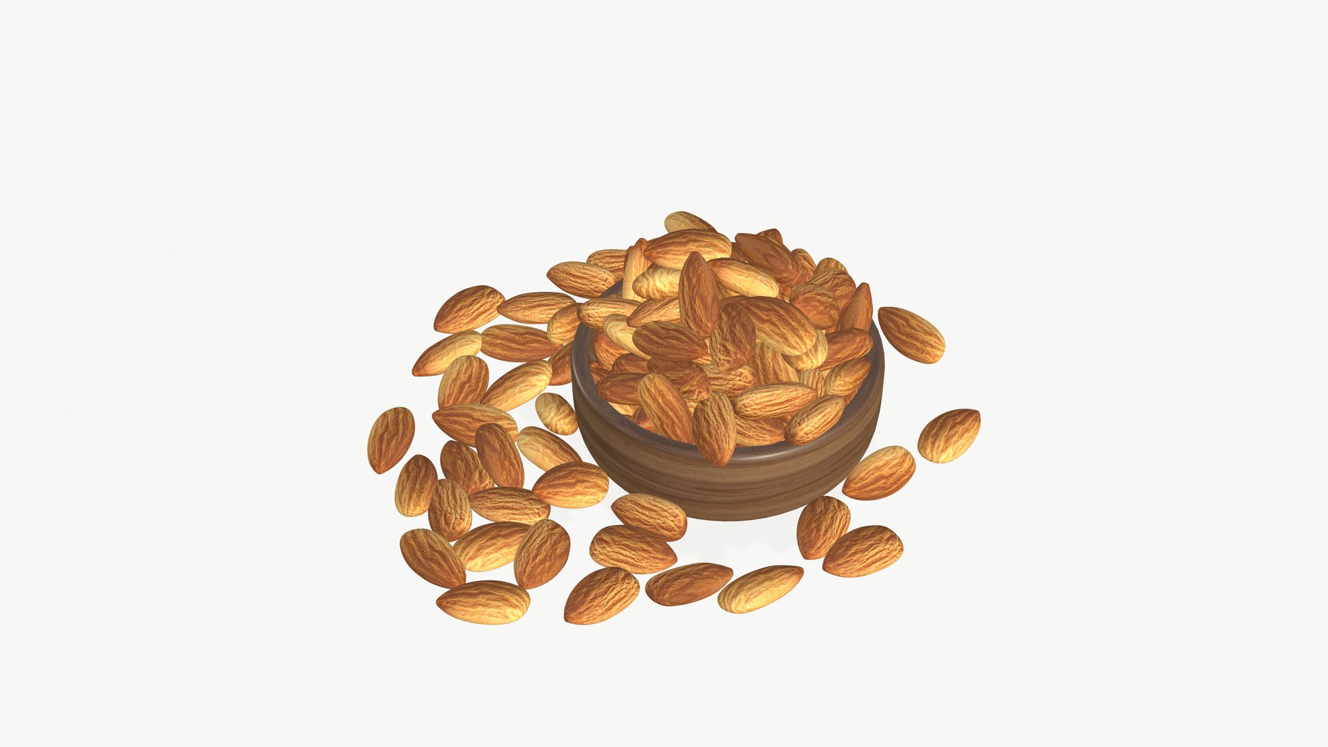Almond Realistic 3D Model - TurboSquid 2007423