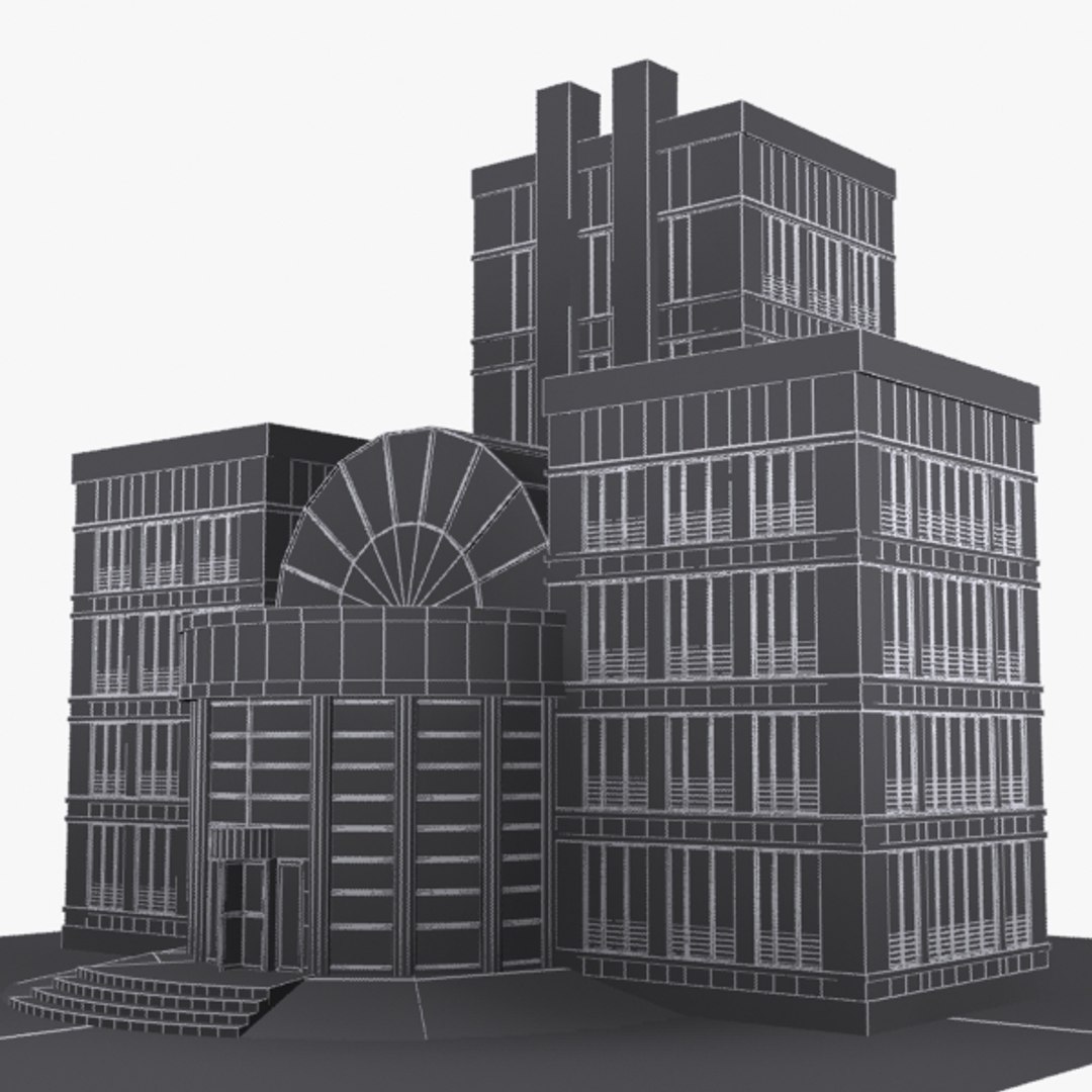 Cartoon Building Toon Obj