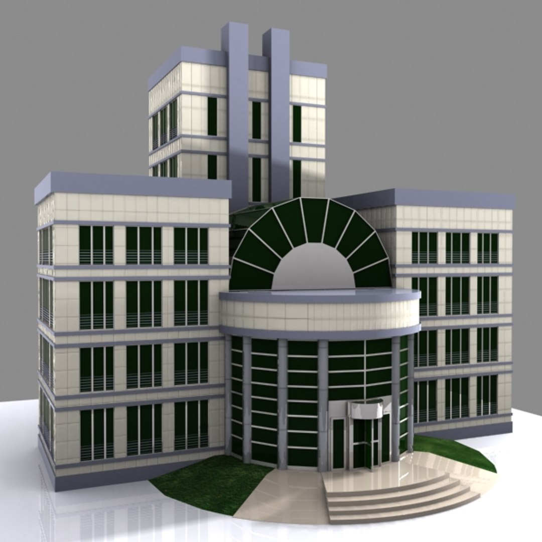 Cartoon Building Toon Obj