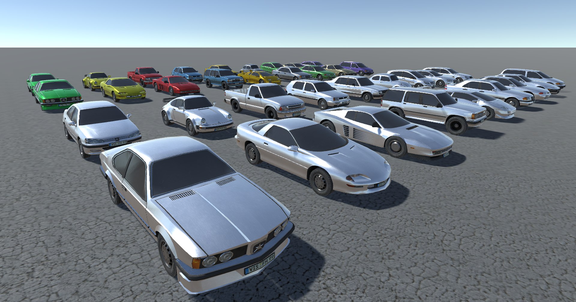 Cars Pbr 3D Model - TurboSquid 1615559