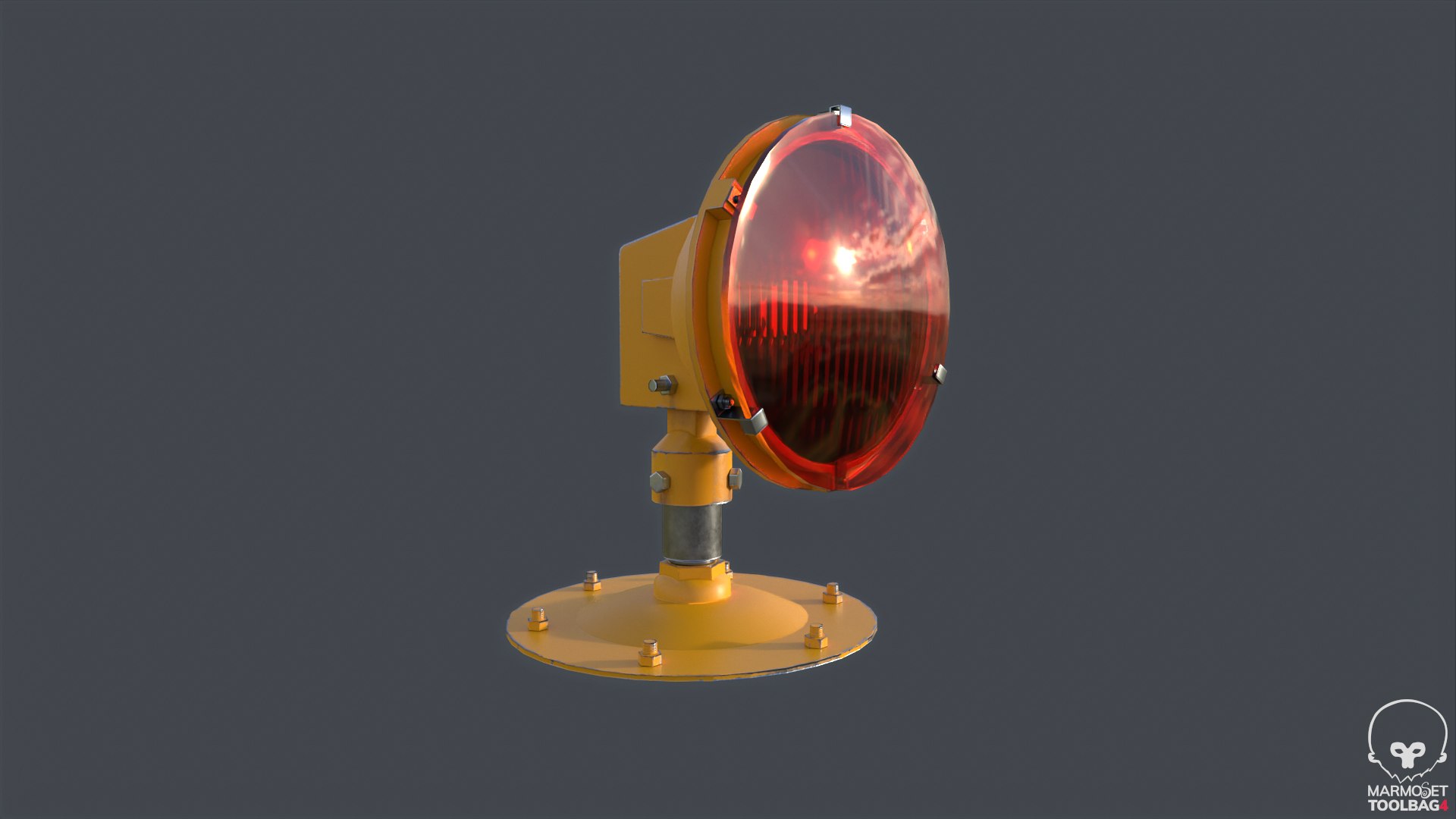 Approach Light Red 3D Model - TurboSquid 2071257