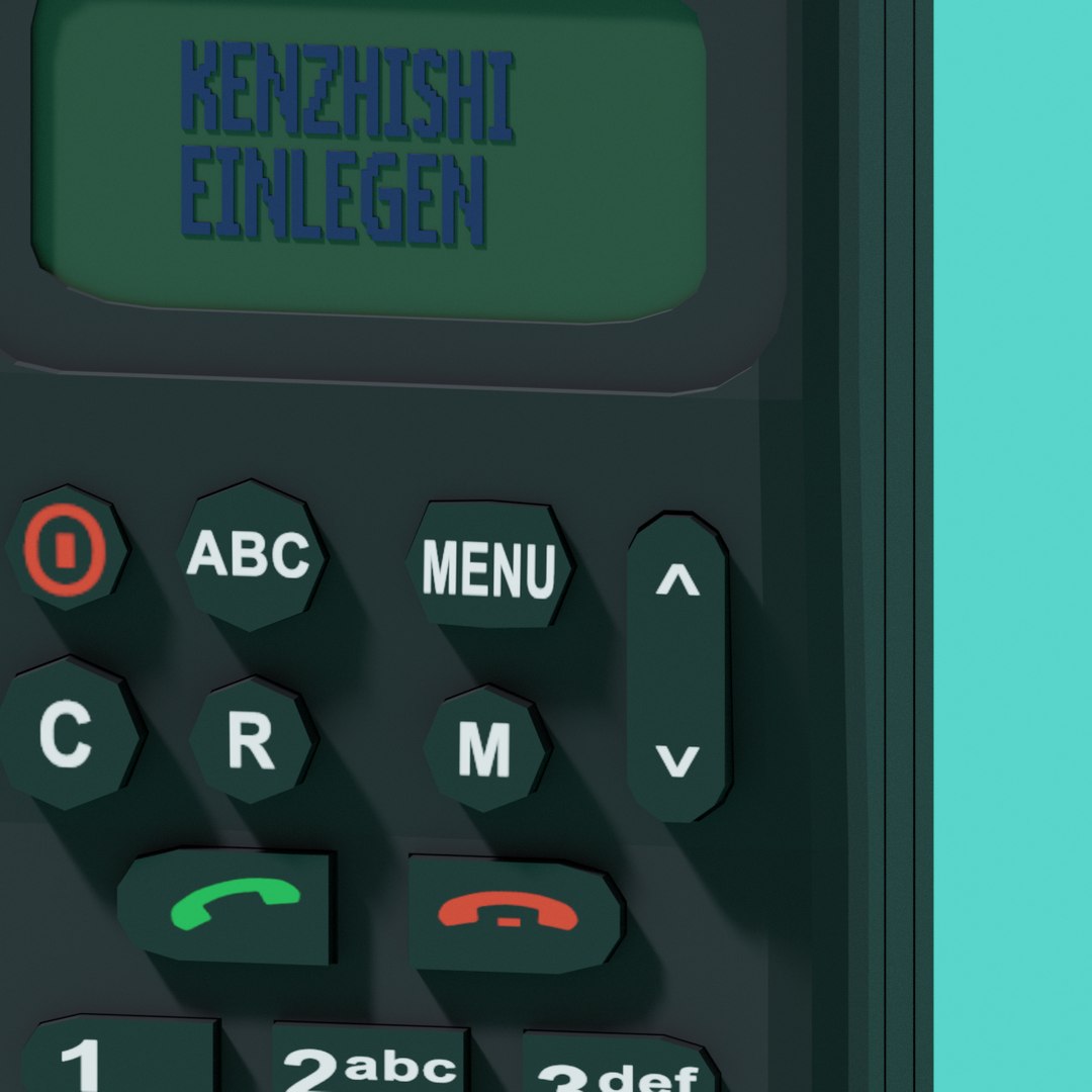 Nokia 1011 Mobile Phone 3D Model - TurboSquid 1553838