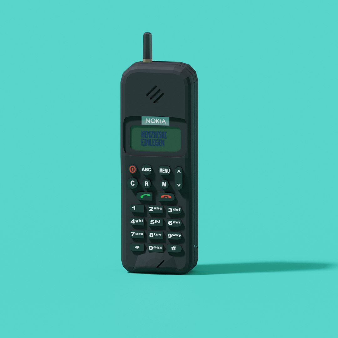 Nokia 1011 Mobile Phone 3D Model - TurboSquid 1553838
