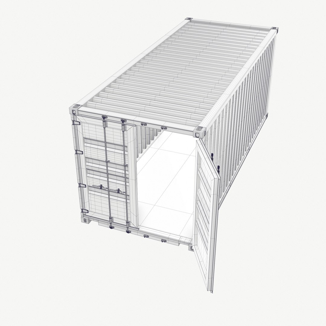 Shipping Container 3D Model - TurboSquid 1306661