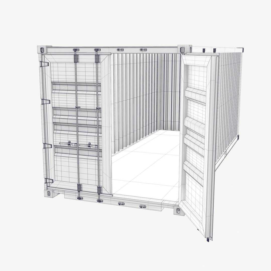 Shipping Container 3D Model - TurboSquid 1306661