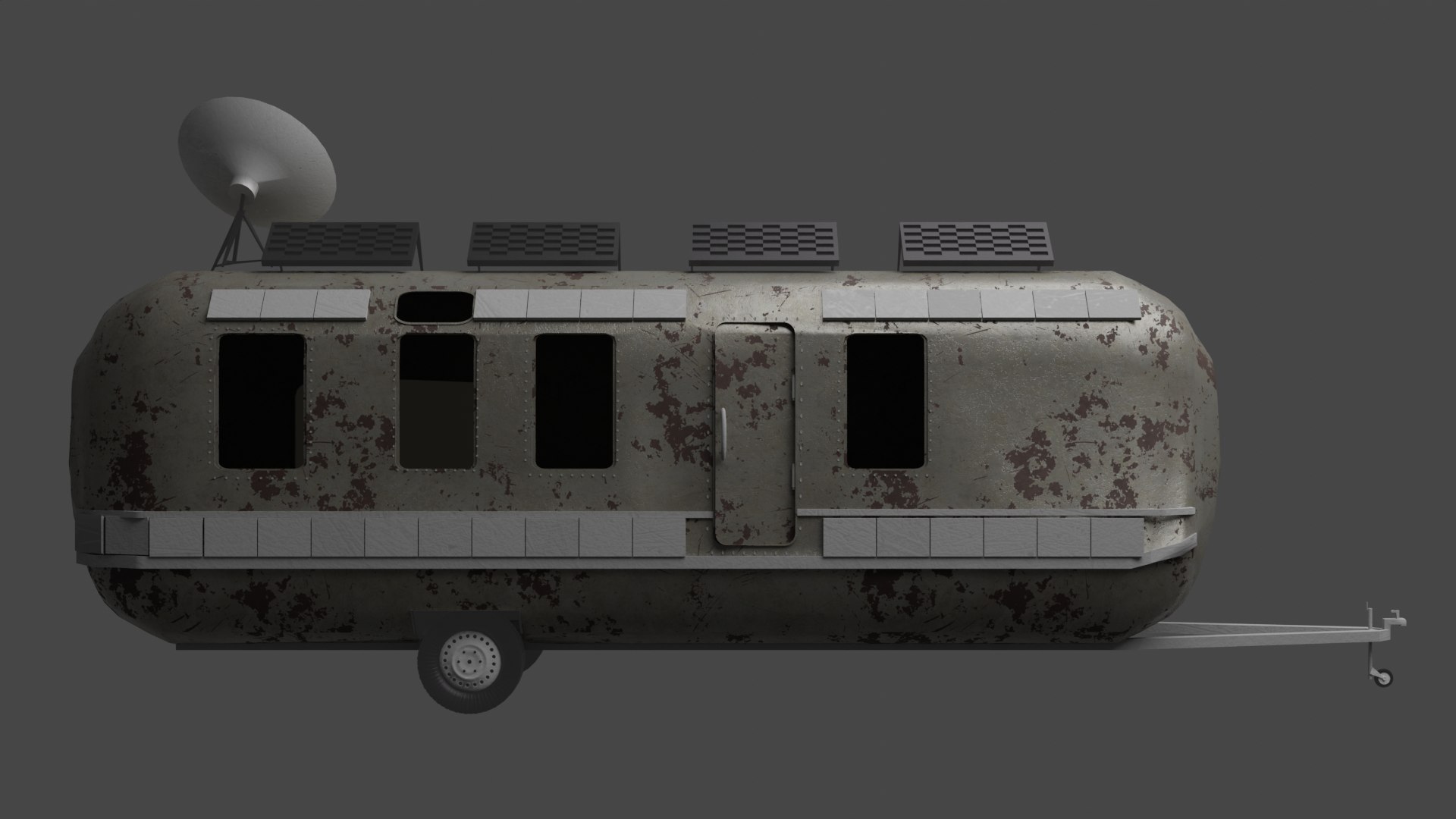 3D Old Caravan Model - TurboSquid 2084576