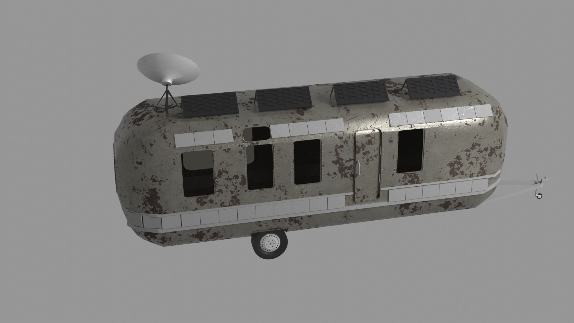 3D Old Caravan Model - TurboSquid 2084576