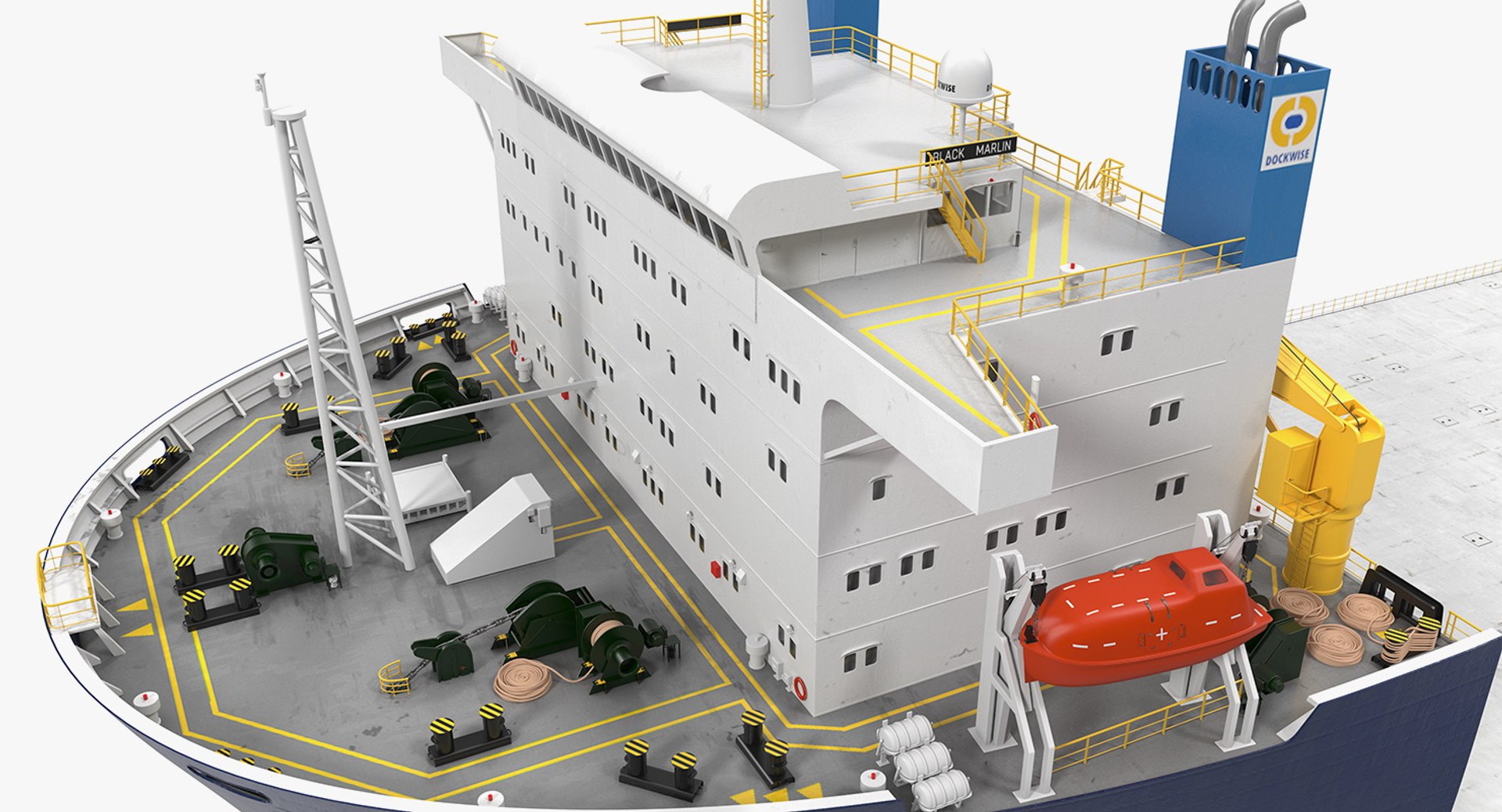 3D heavy load ship - TurboSquid 1384172