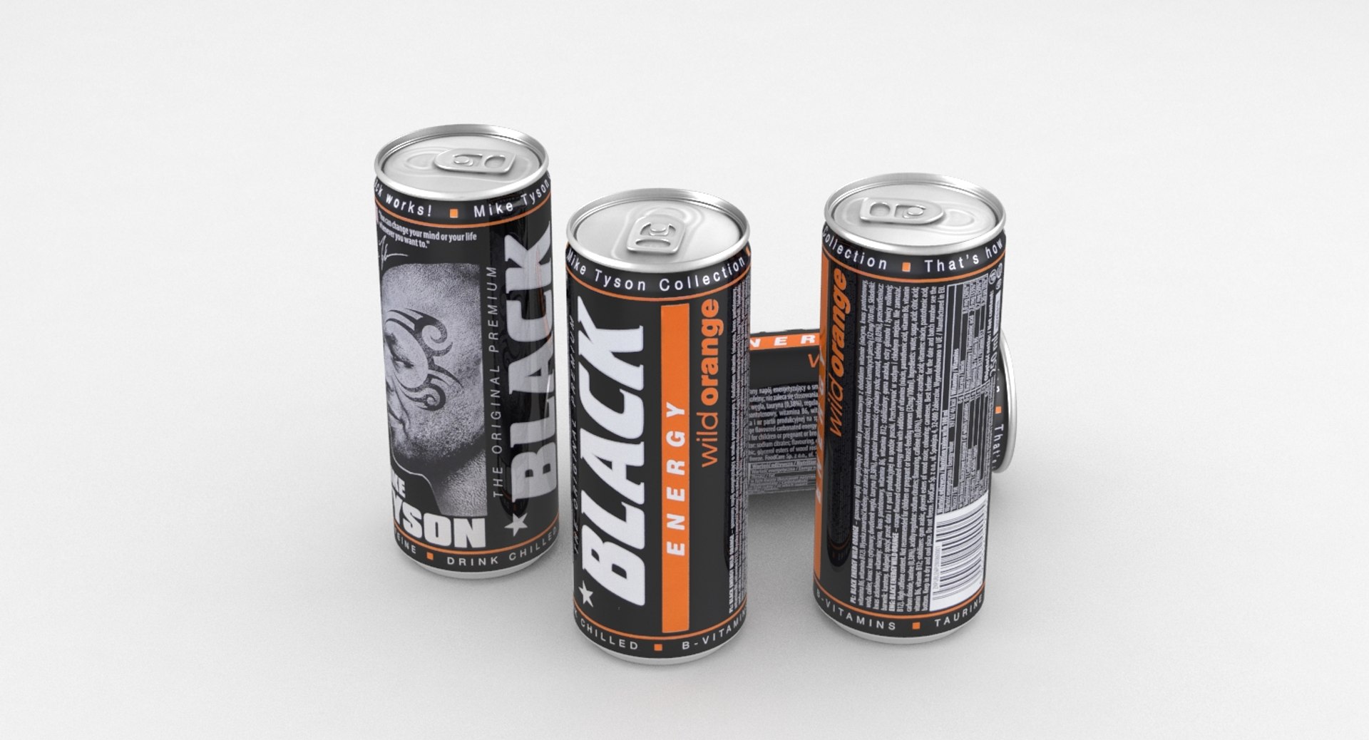 3D Beverage Black Energy Model - TurboSquid 1182324