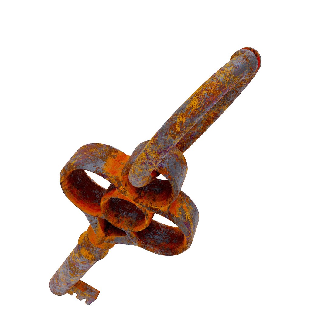 3D model Vintage dirty key 3d model - TurboSquid 1983287