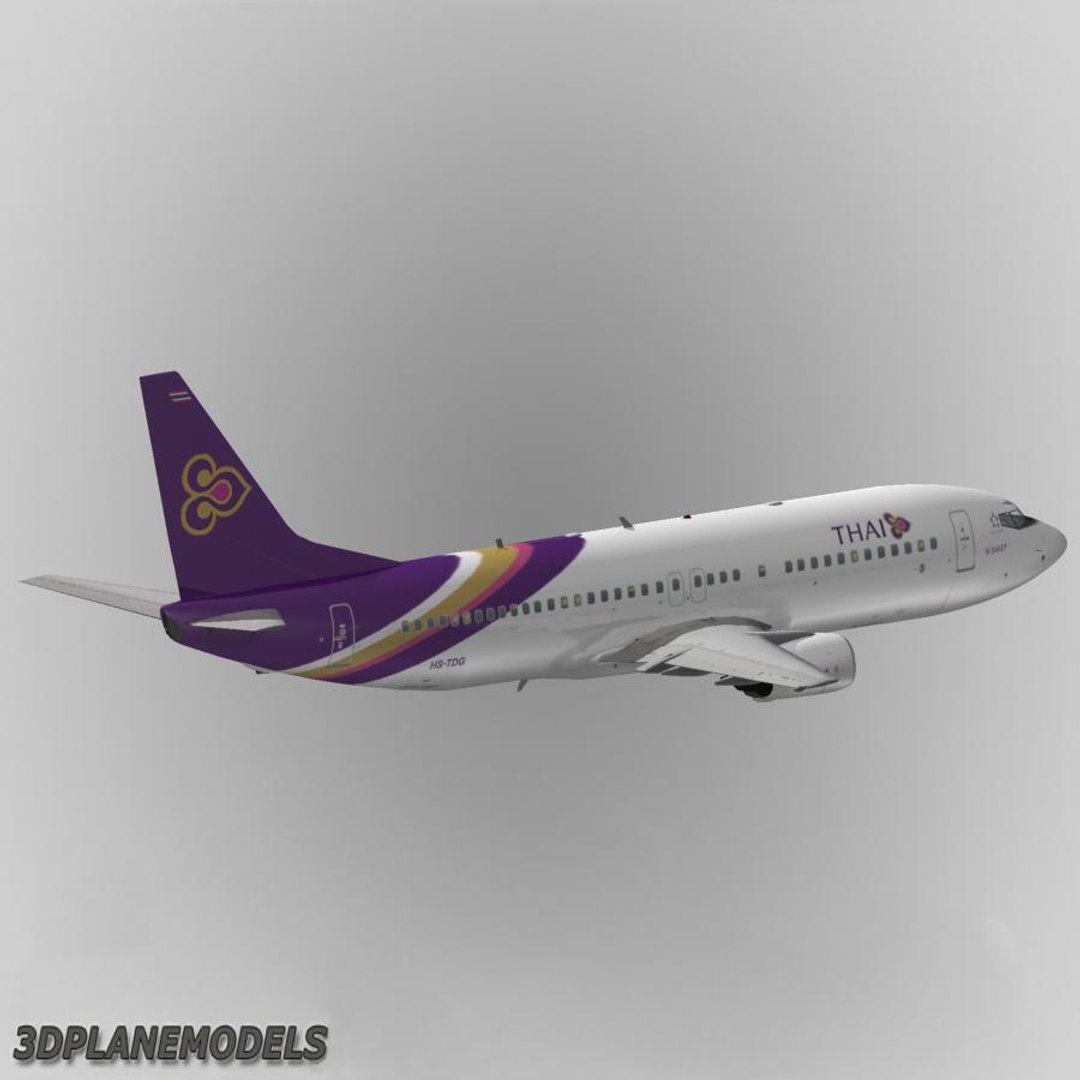 B737-400 Thai Airways 3d Model