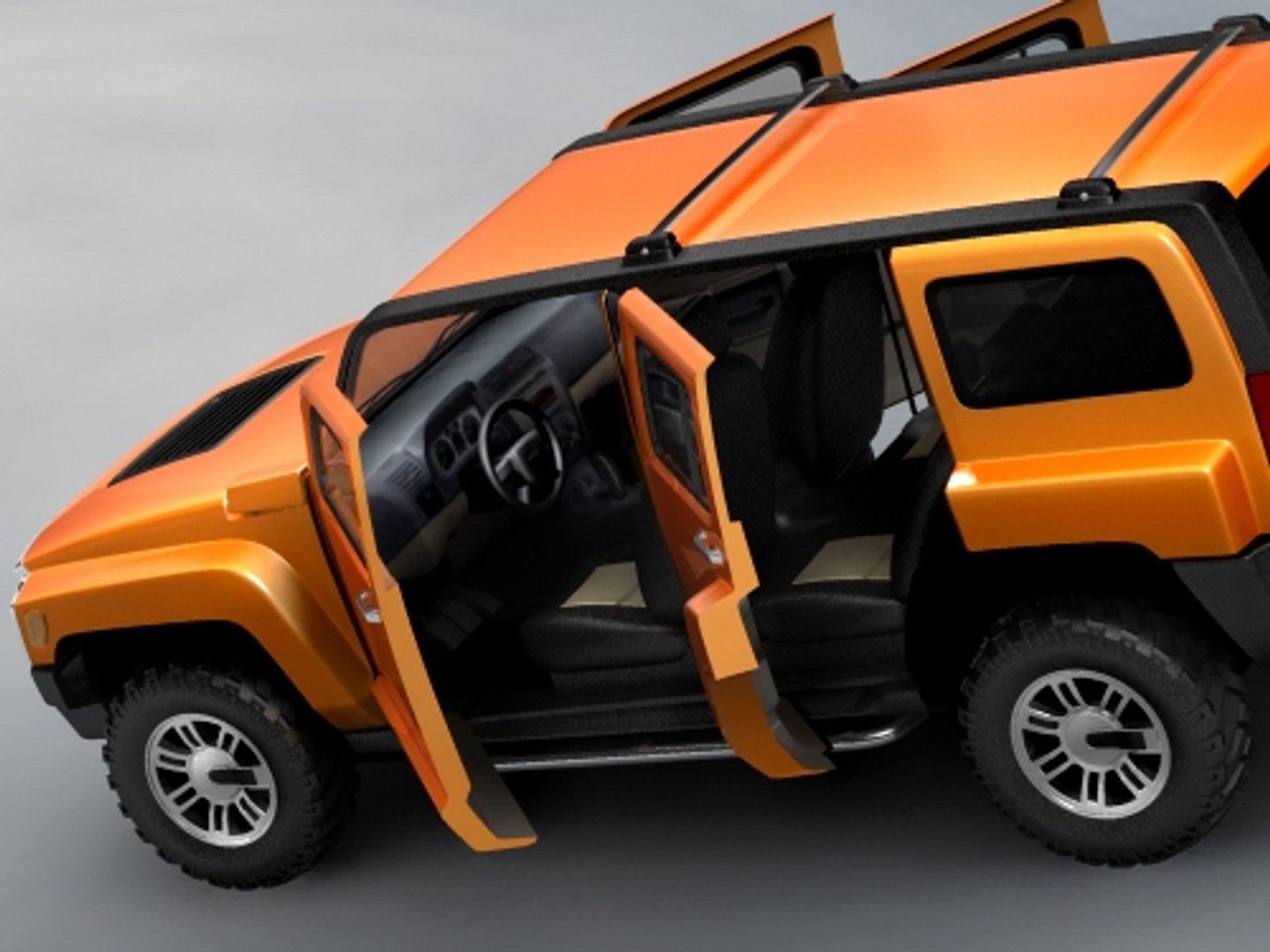 3d General Hummer H3 Suv