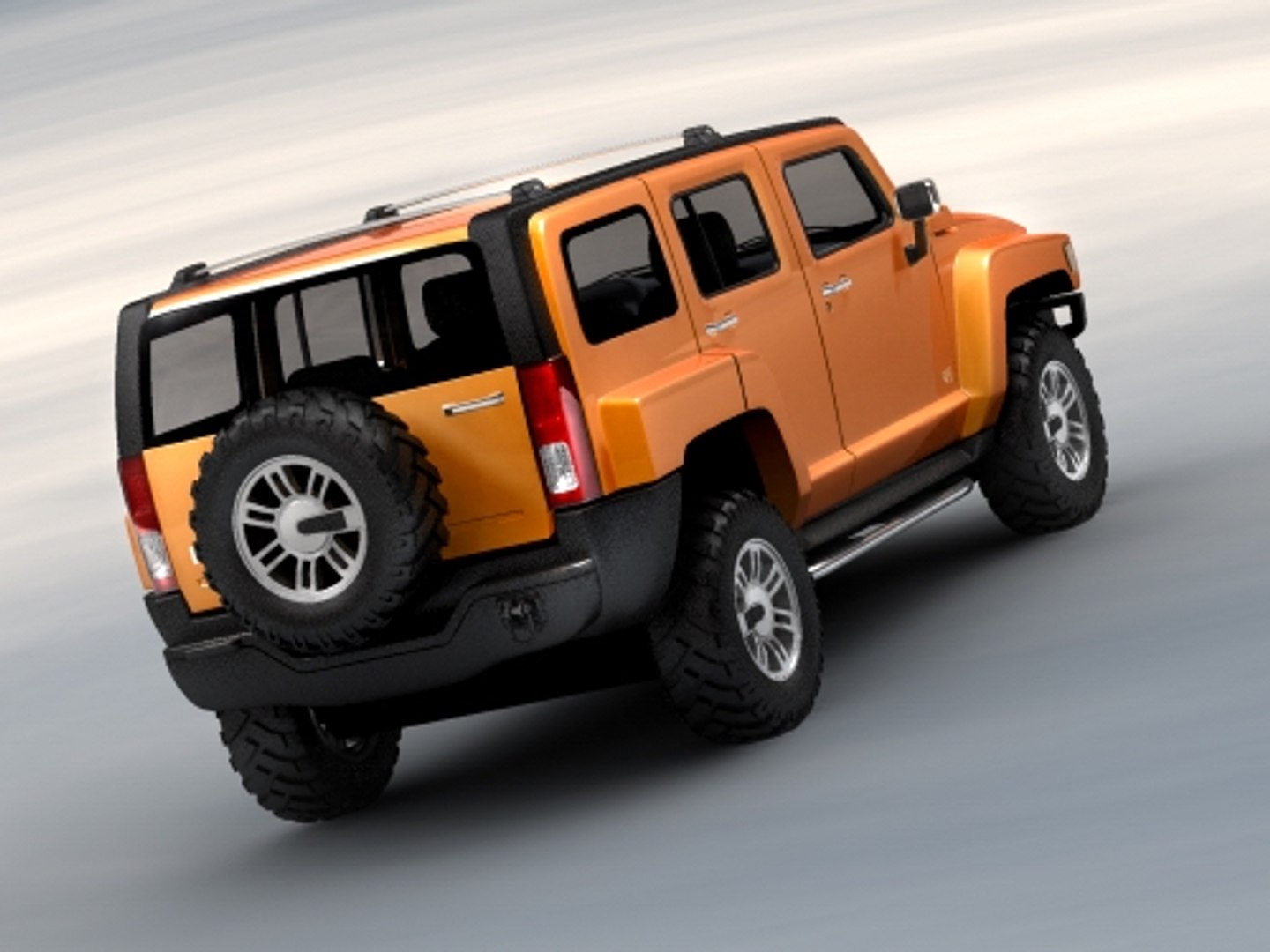 3d General Hummer H3 Suv