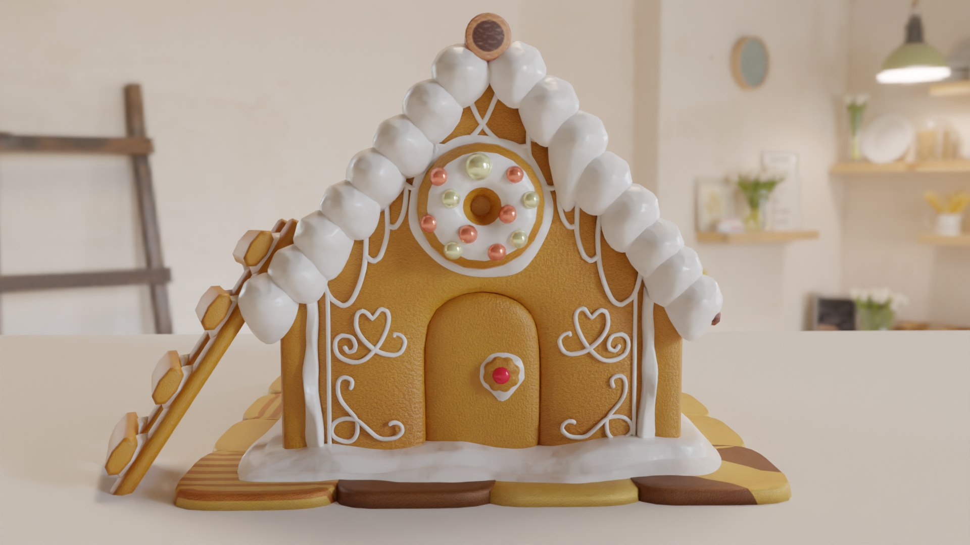3D Gingerbread House 3D - TurboSquid 1962913