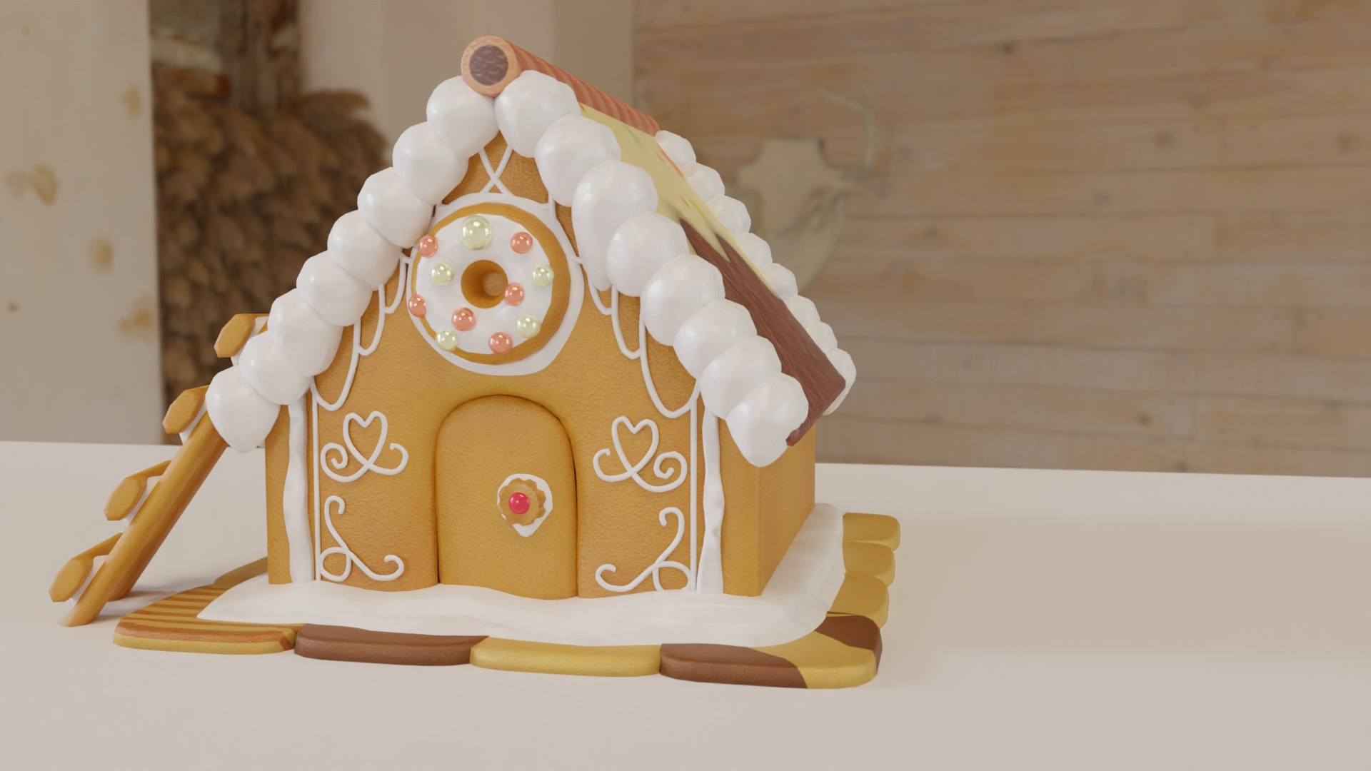 3D Gingerbread House 3D - TurboSquid 1962913