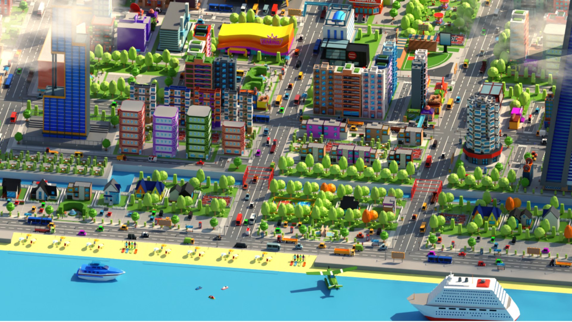 3D model Low Poly City Pack - TurboSquid 1873275