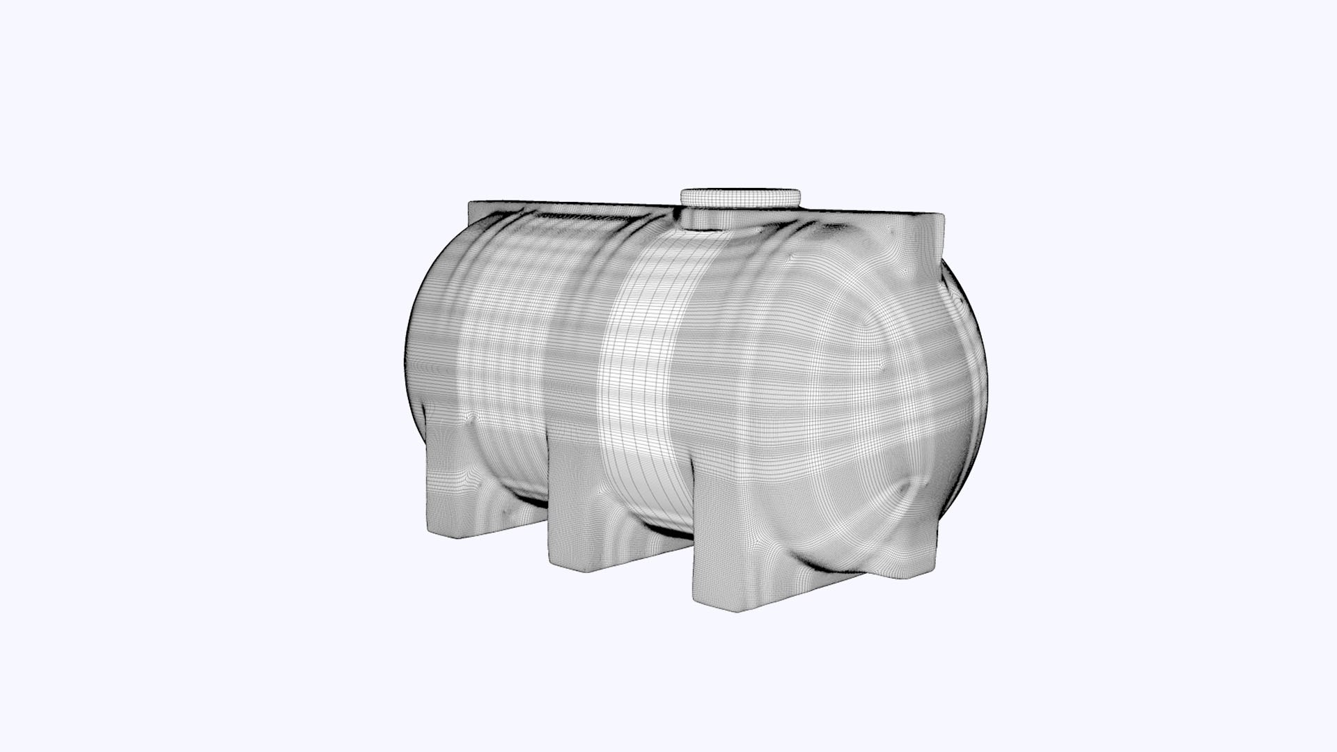3D Water Tank Horizontal Model - TurboSquid 1777510