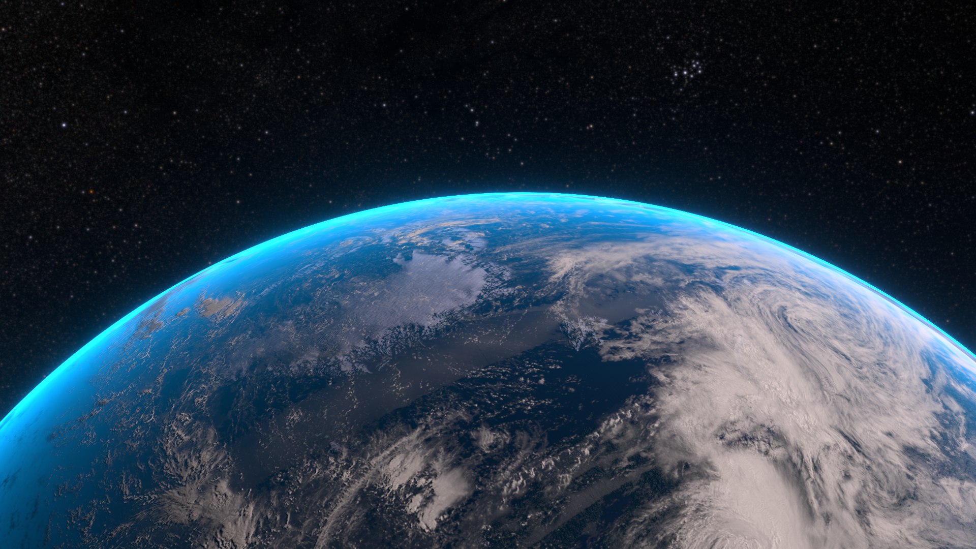Realistic Earth With Clouds And Atmosphere 3D - TurboSquid 2246191