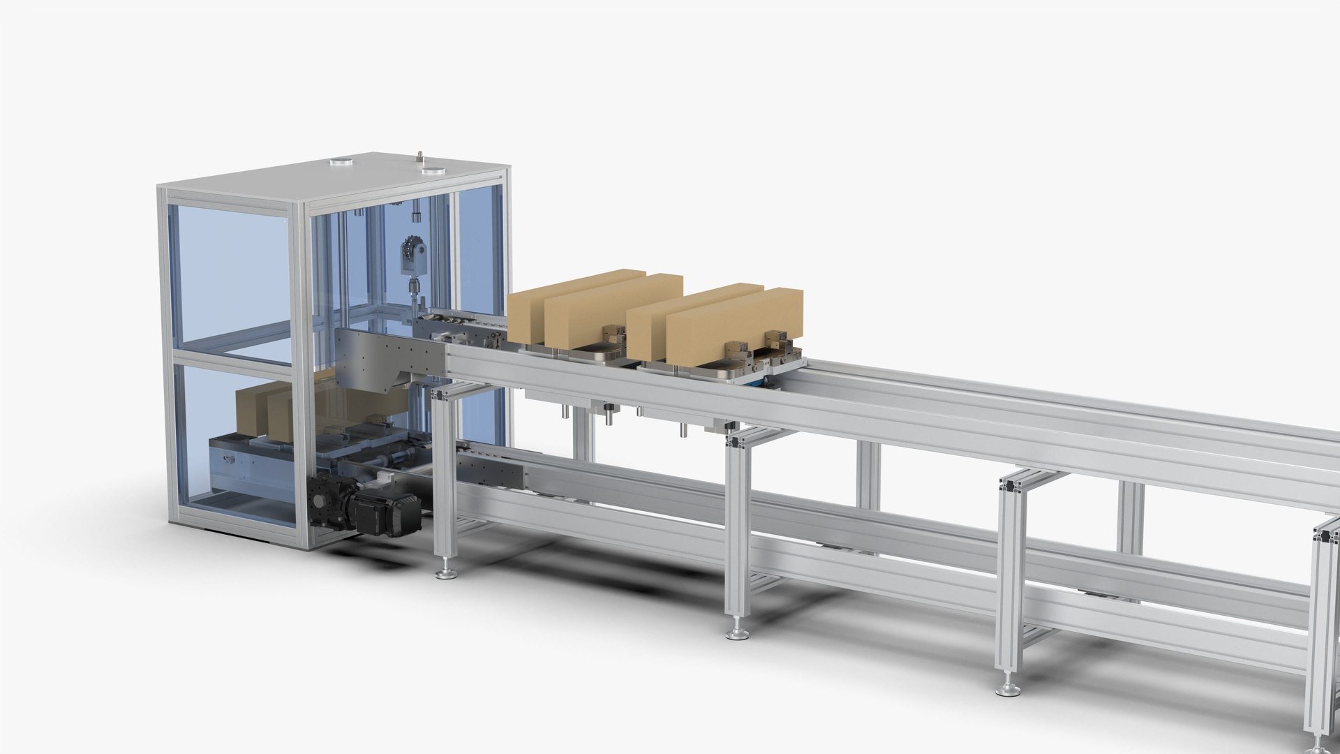 High-Speed Chain Loop Loading And Unloading Conveyor 3D - TurboSquid ...