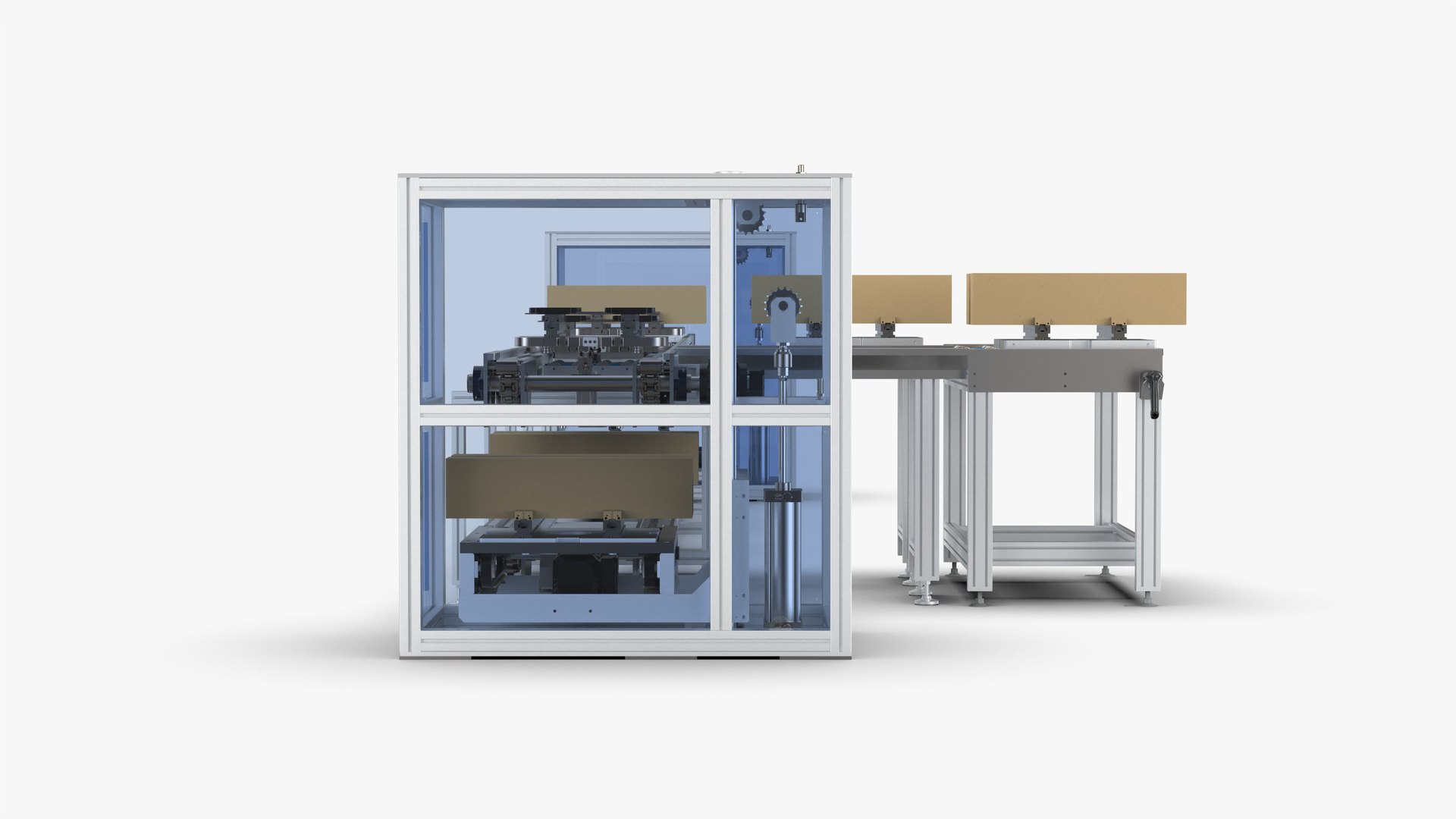 High-Speed Chain Loop Loading And Unloading Conveyor 3D - TurboSquid ...