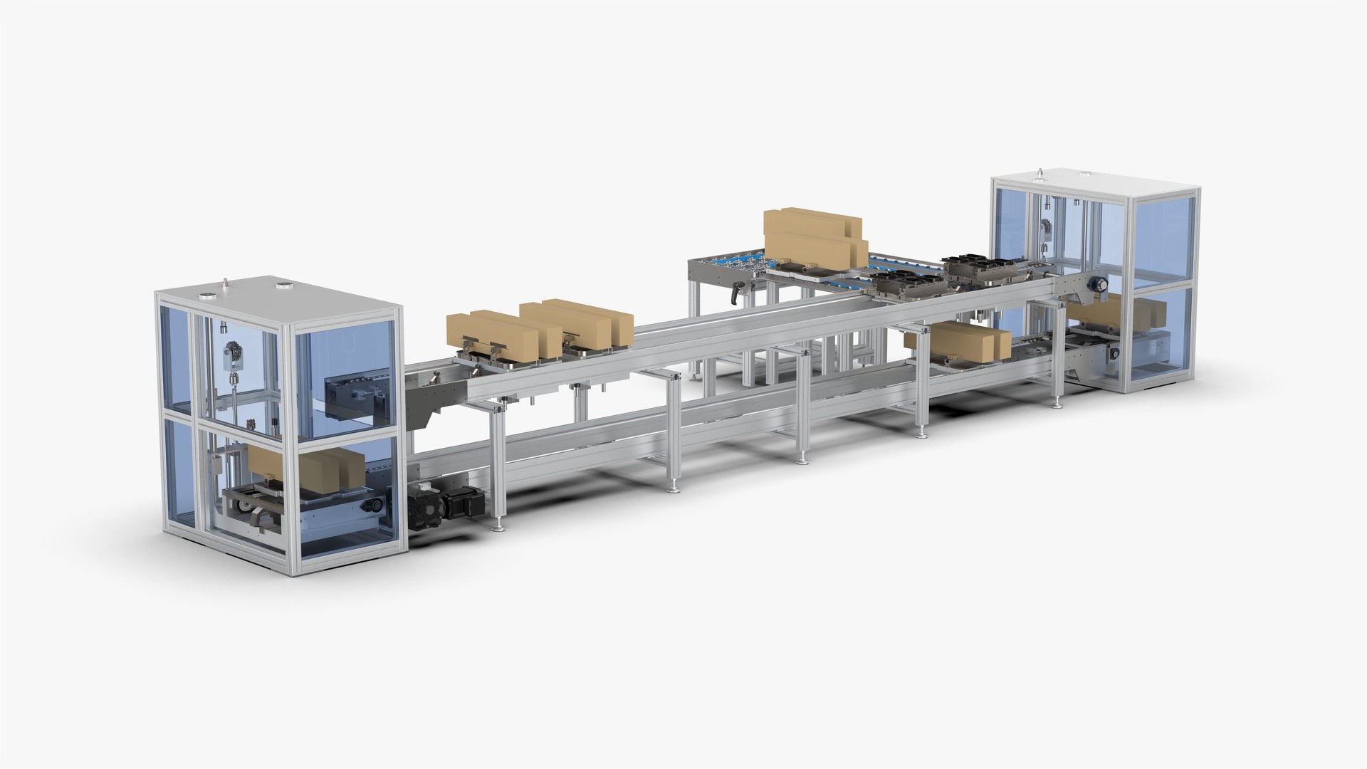 High-Speed Chain Loop Loading And Unloading Conveyor 3D - TurboSquid 2213405
