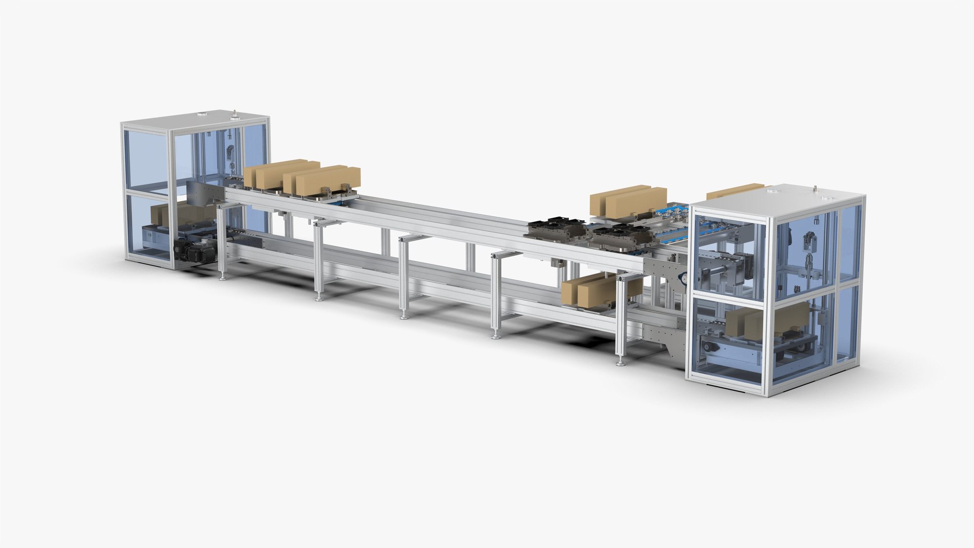 High-Speed Chain Loop Loading And Unloading Conveyor 3D - TurboSquid ...
