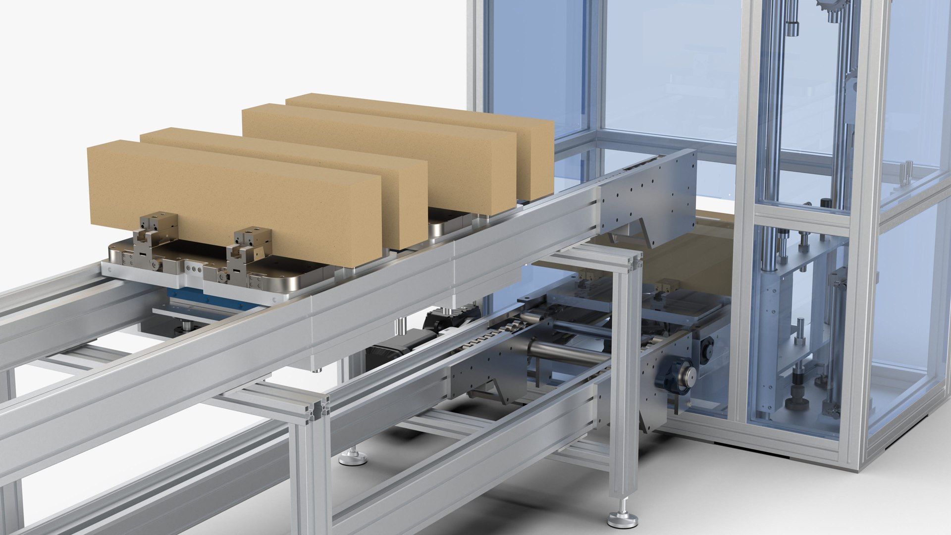 High-Speed Chain Loop Loading And Unloading Conveyor 3D - TurboSquid ...