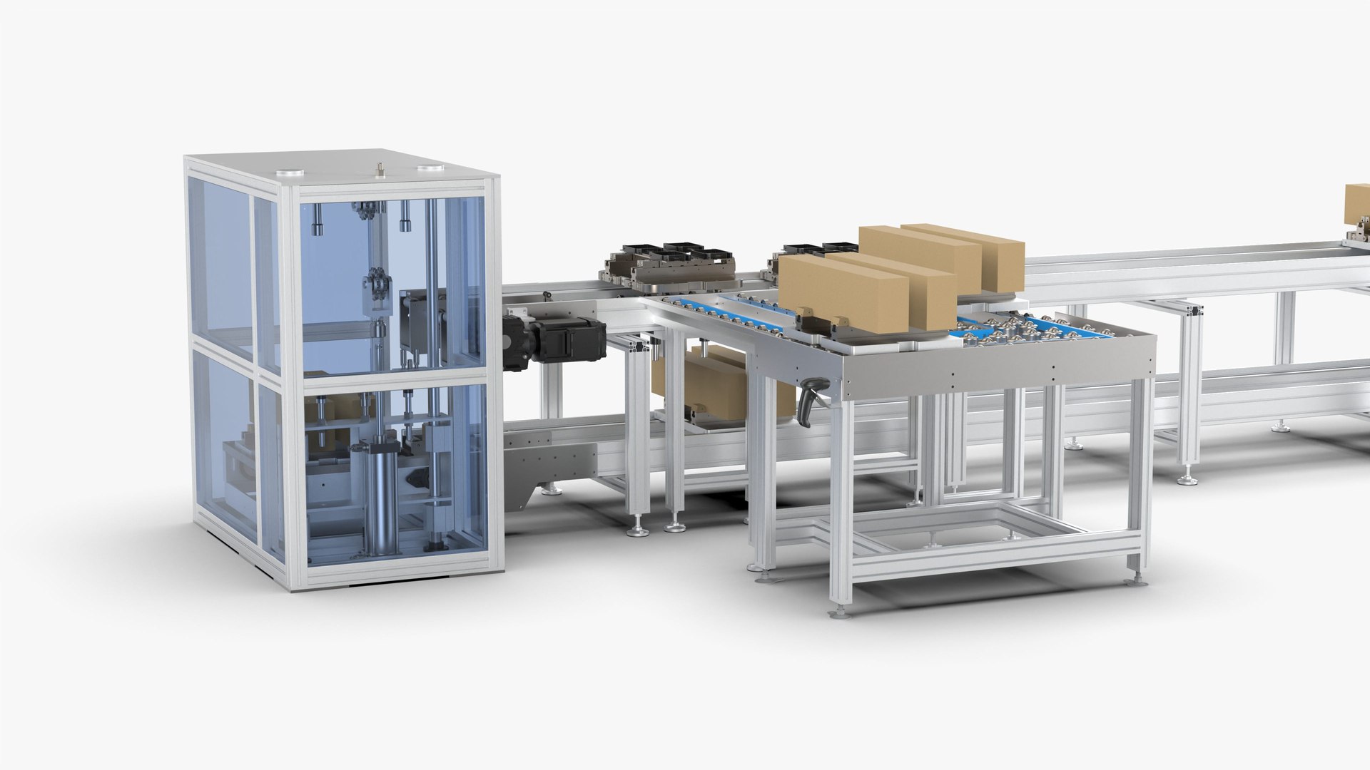 High-Speed Chain Loop Loading And Unloading Conveyor 3D - TurboSquid ...