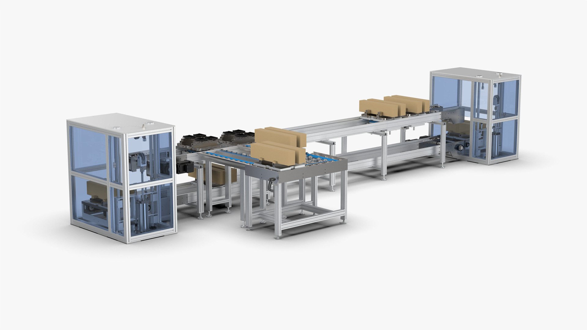 High-Speed Chain Loop Loading And Unloading Conveyor 3D - TurboSquid ...