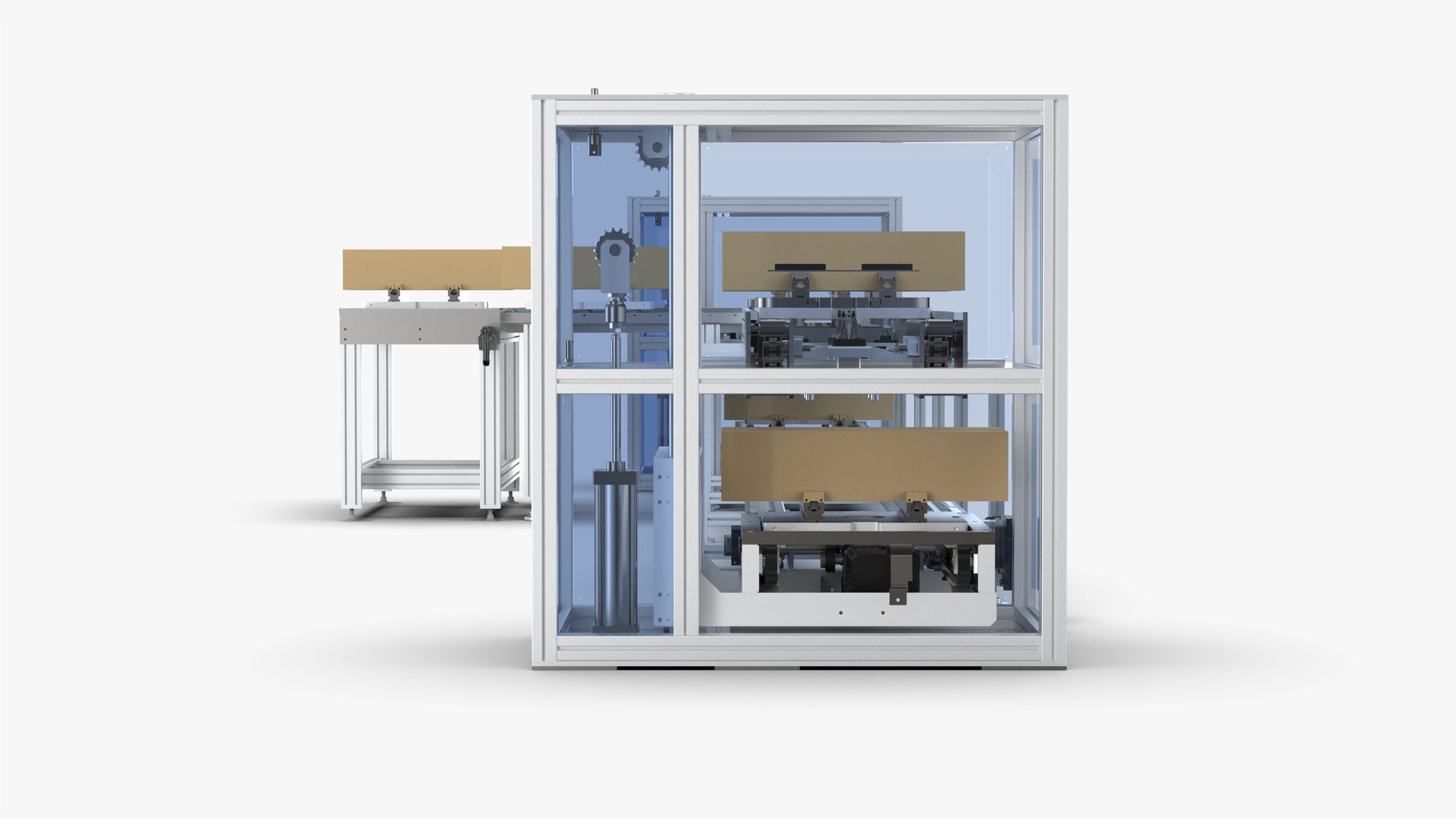 High-Speed Chain Loop Loading And Unloading Conveyor 3D - TurboSquid ...